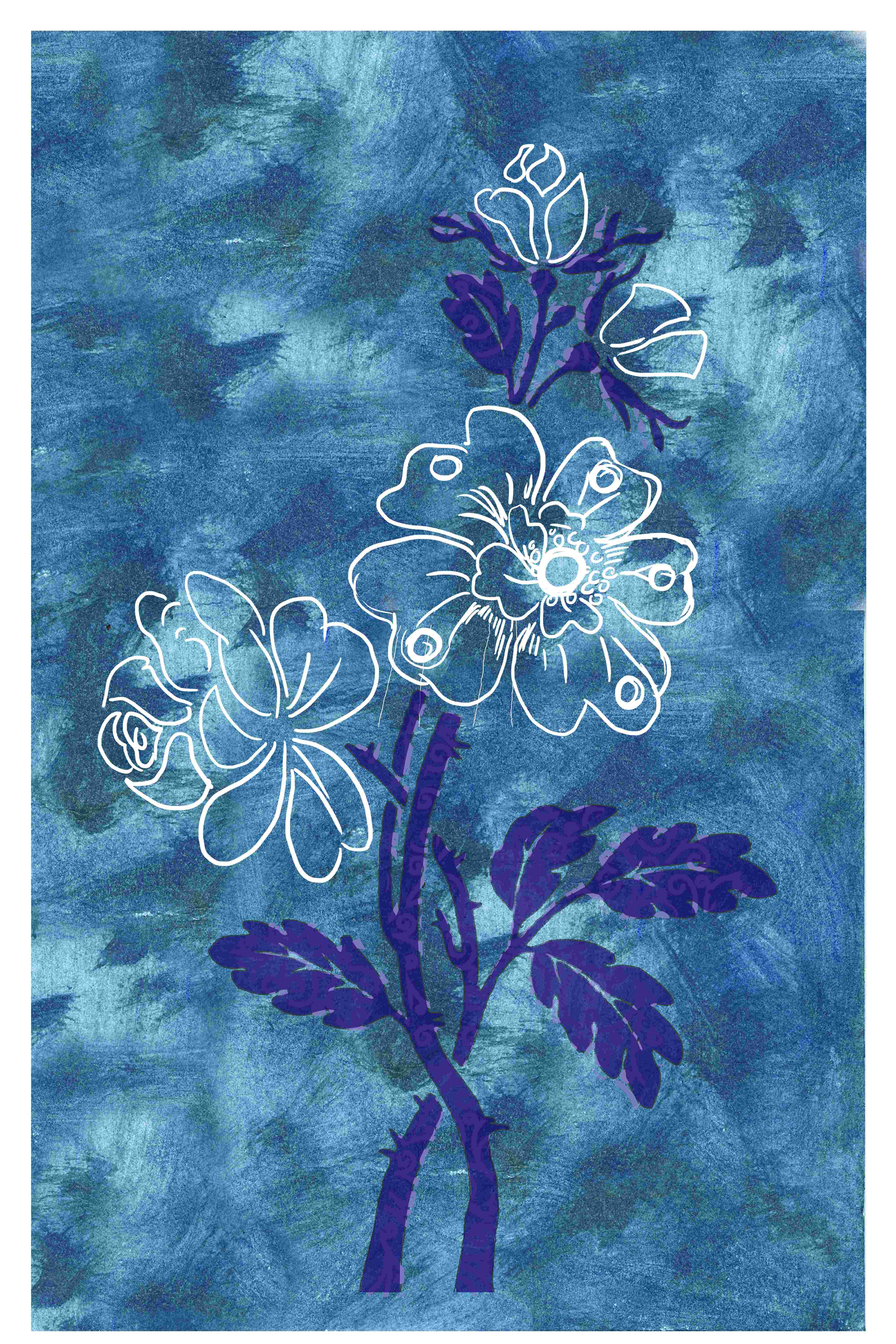 Winston Porter Pattern Floral Purple | Wayfair