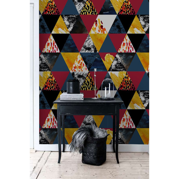 Latitude Run Laytan Geometric Wallpaper | Wayfair.ie