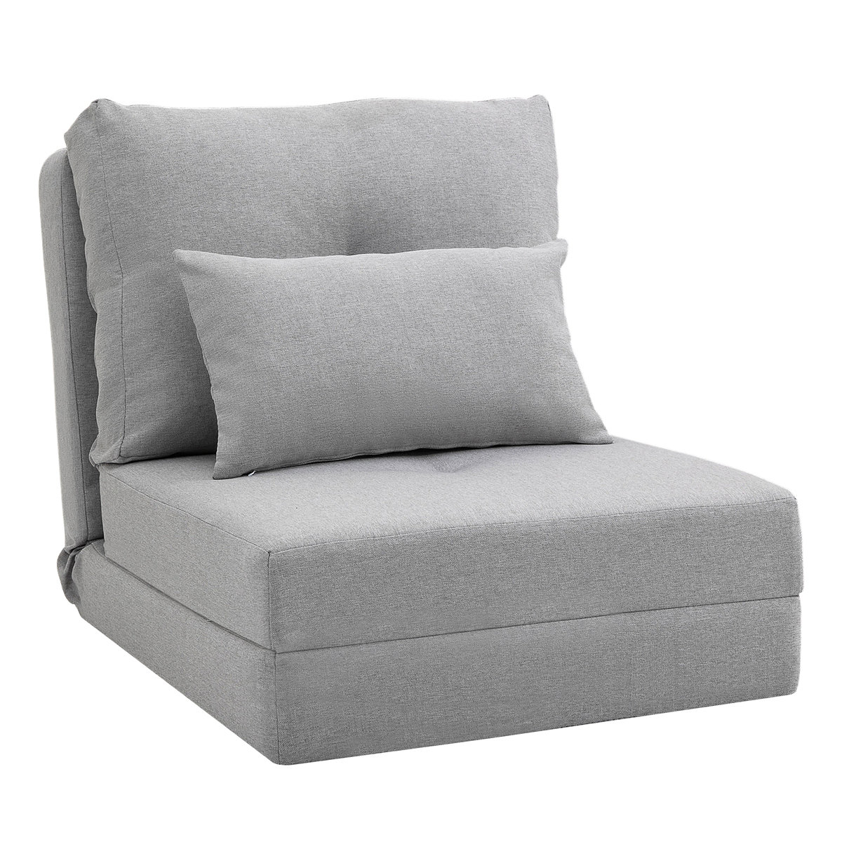 Ivy Bronx Convertible Flip Chair, Floor Lazy Sofa, Folding Upholstered ...