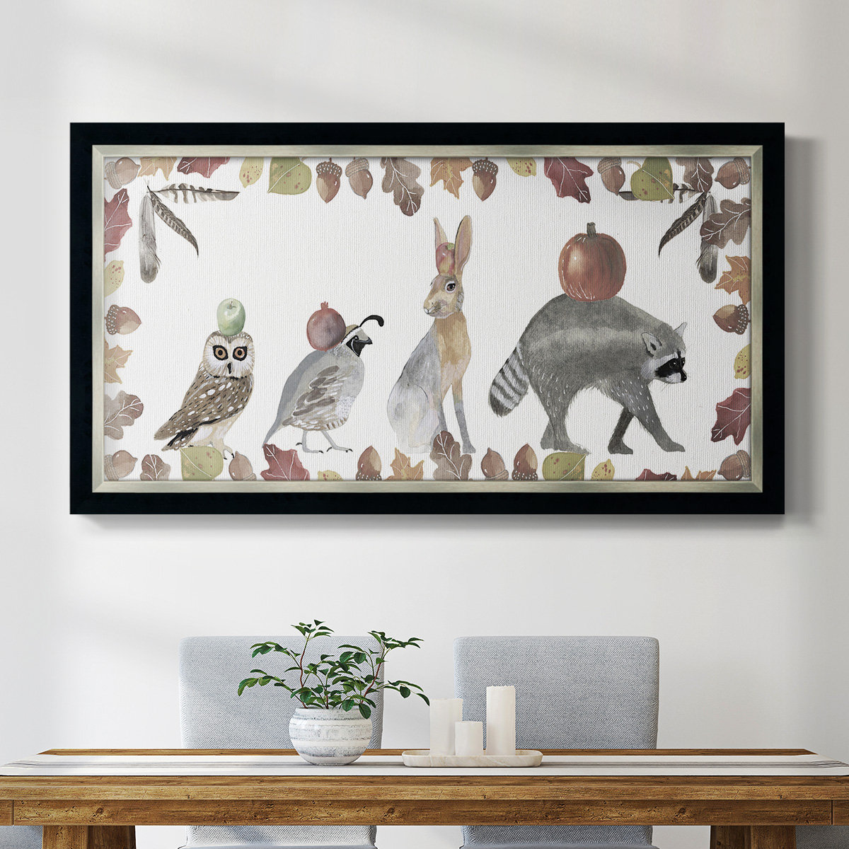 Millwood Pines Cute Autumn Forest - Single Picture Frame Print on ...