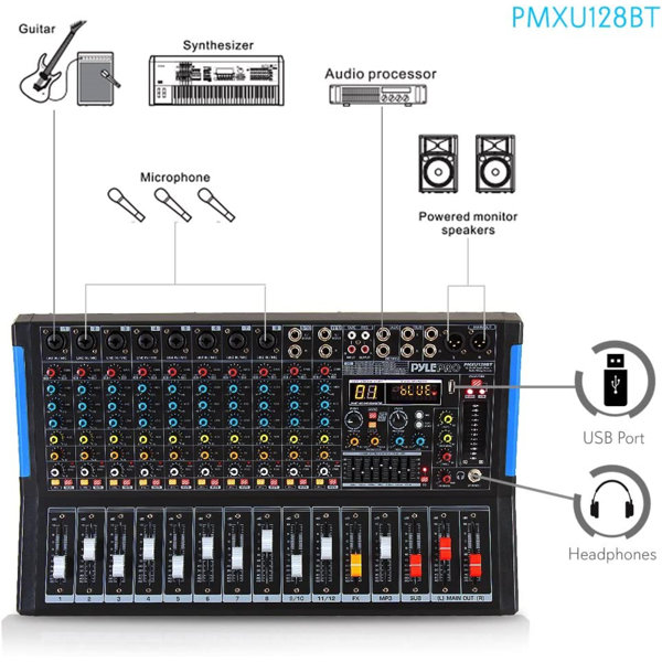 Pyle Portable DJ Mixer | Wayfair