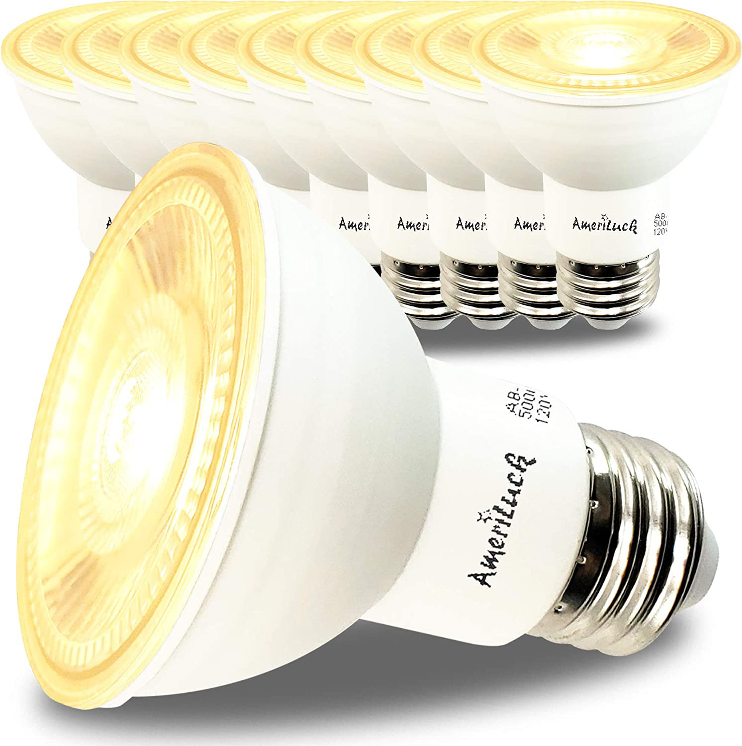 AmeriLuck 7 Watt (50 Watt Equivalent), PAR20 LED, Smart Non-Dimmable ...