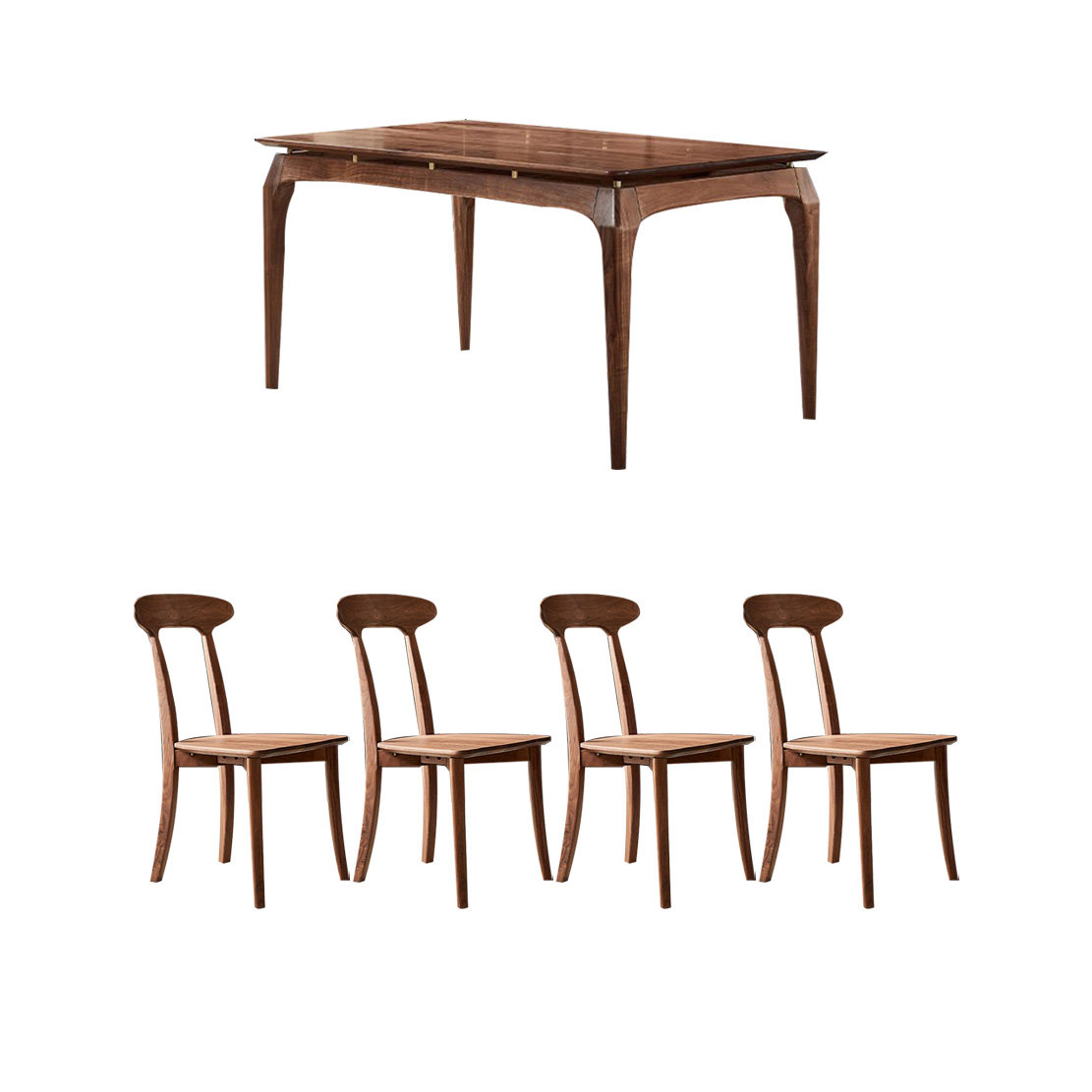 Waagy Suspended solid wood table set | Wayfair