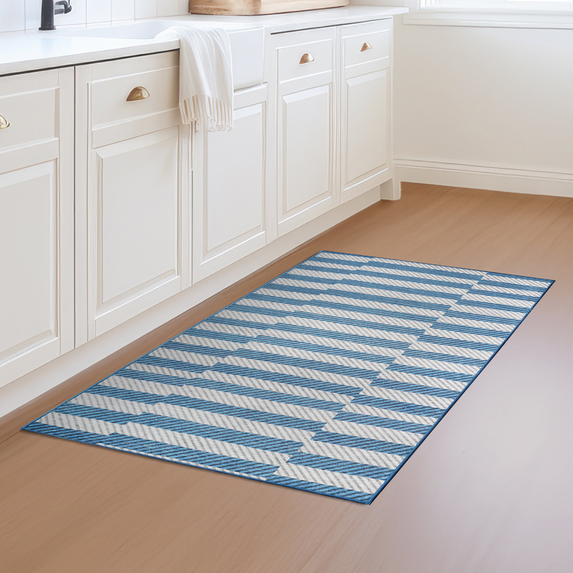 Ebern Designs Aarif Geometric Washable Rug Bundle - 2 Piece Set ...