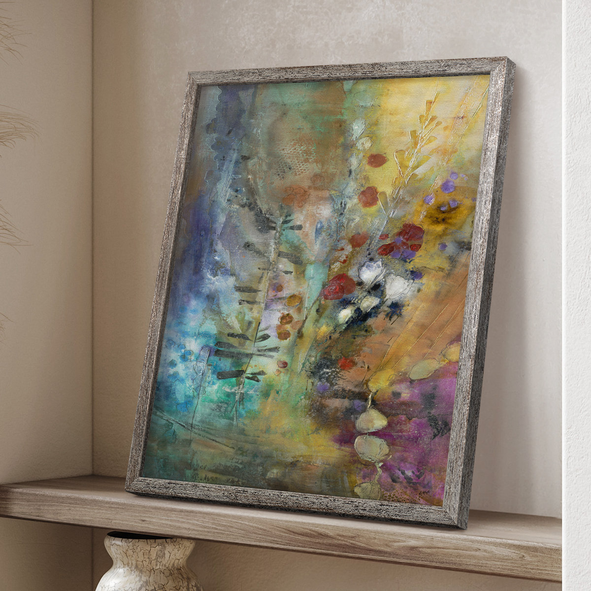 Red Barrel Studio® Fall Fling Framed Print - Solid Wood | Wayfair