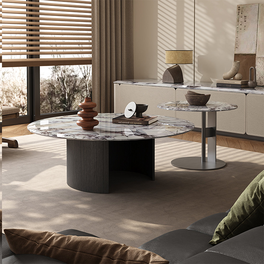 Creature B Comforts Table de salon simple en marbre - Wayfair Canada
