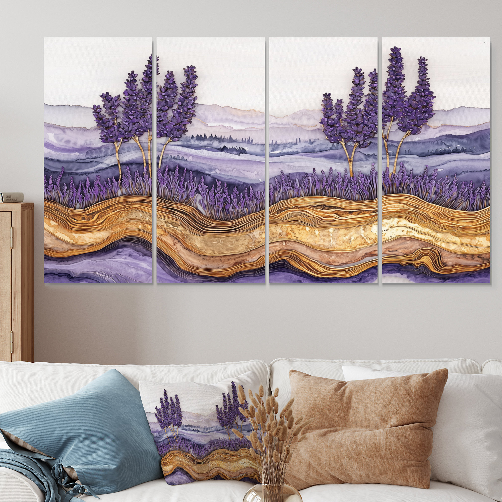 Red Barrel Studio® Lavender Field On The Crystal Wood River V ...