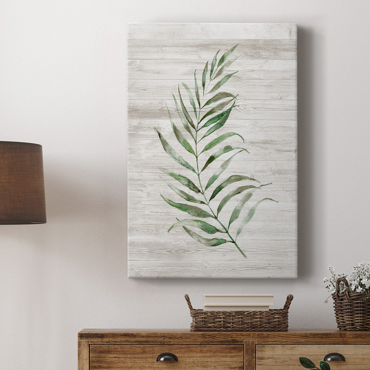 Bay Isle Home™ Tropic Frond I Premium Gallery Wrapped Canvas - Ready To ...