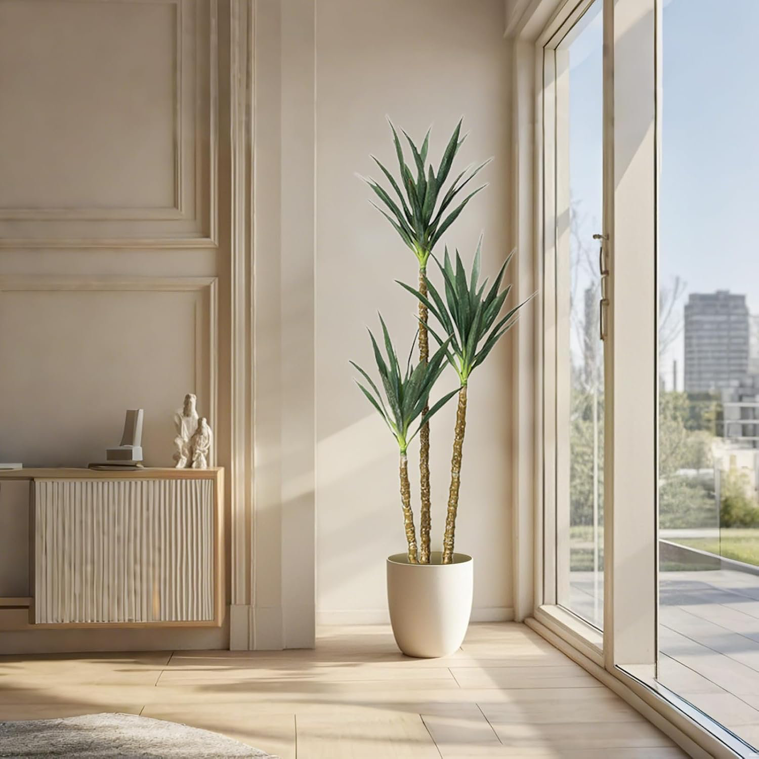 Latitude Run® 160Cm Artificial Agave Tree – Tall Faux Plant With ...