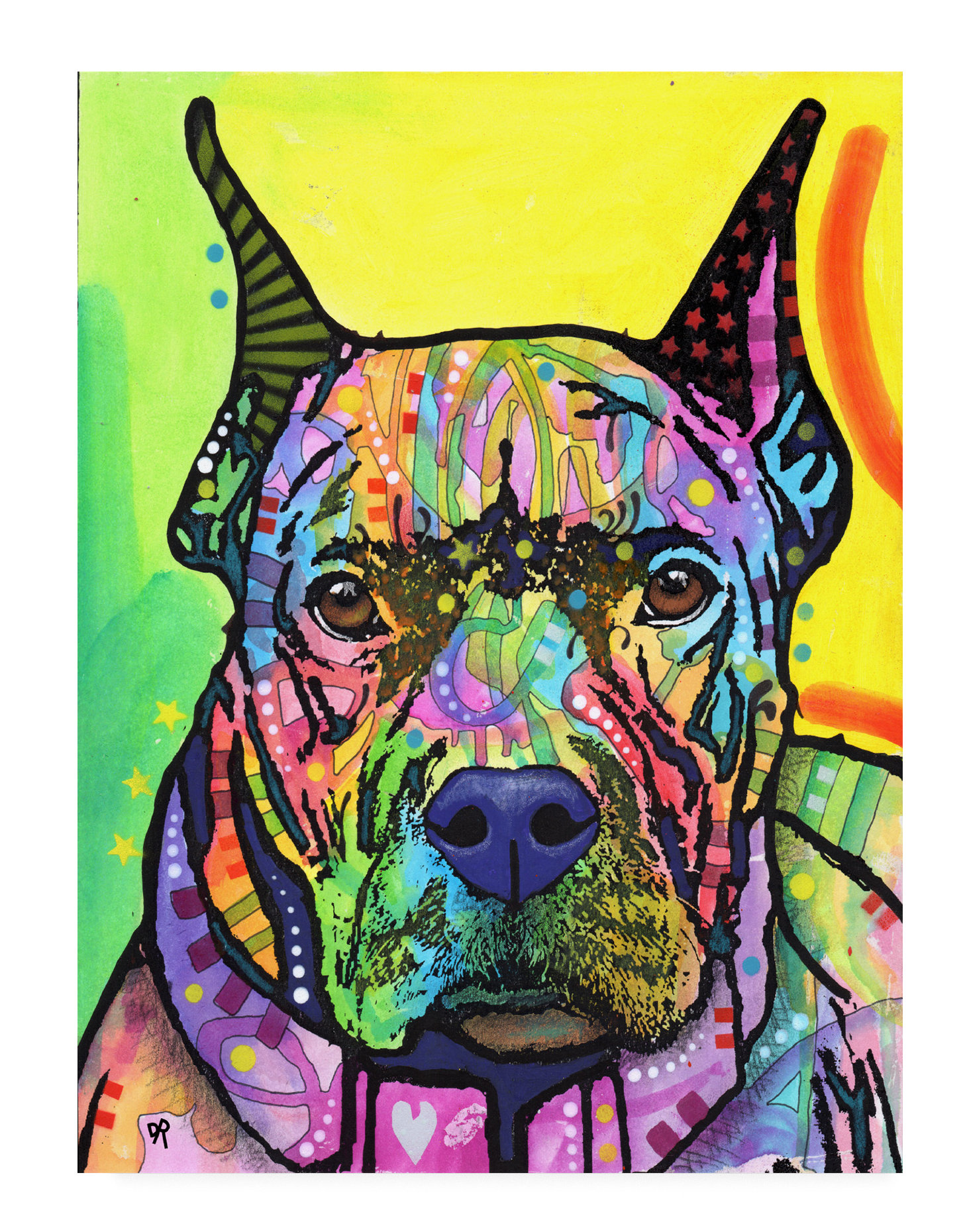 Ebern Designs 'Stare Down' Graphic Art Print on Wrapped Canvas | Wayfair