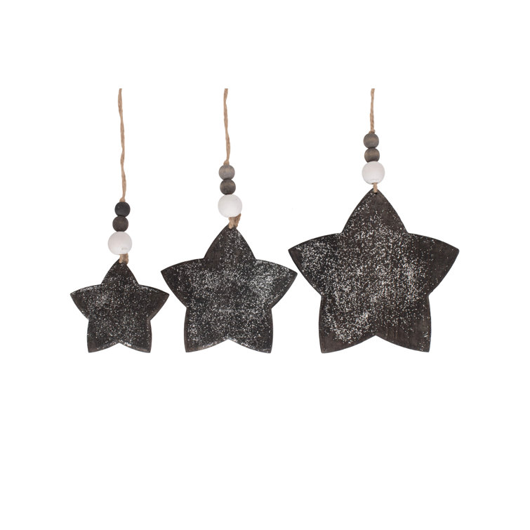 The Seasonal Aisle Manui 3 Piece Hanging Star Shaped Decorations ...
