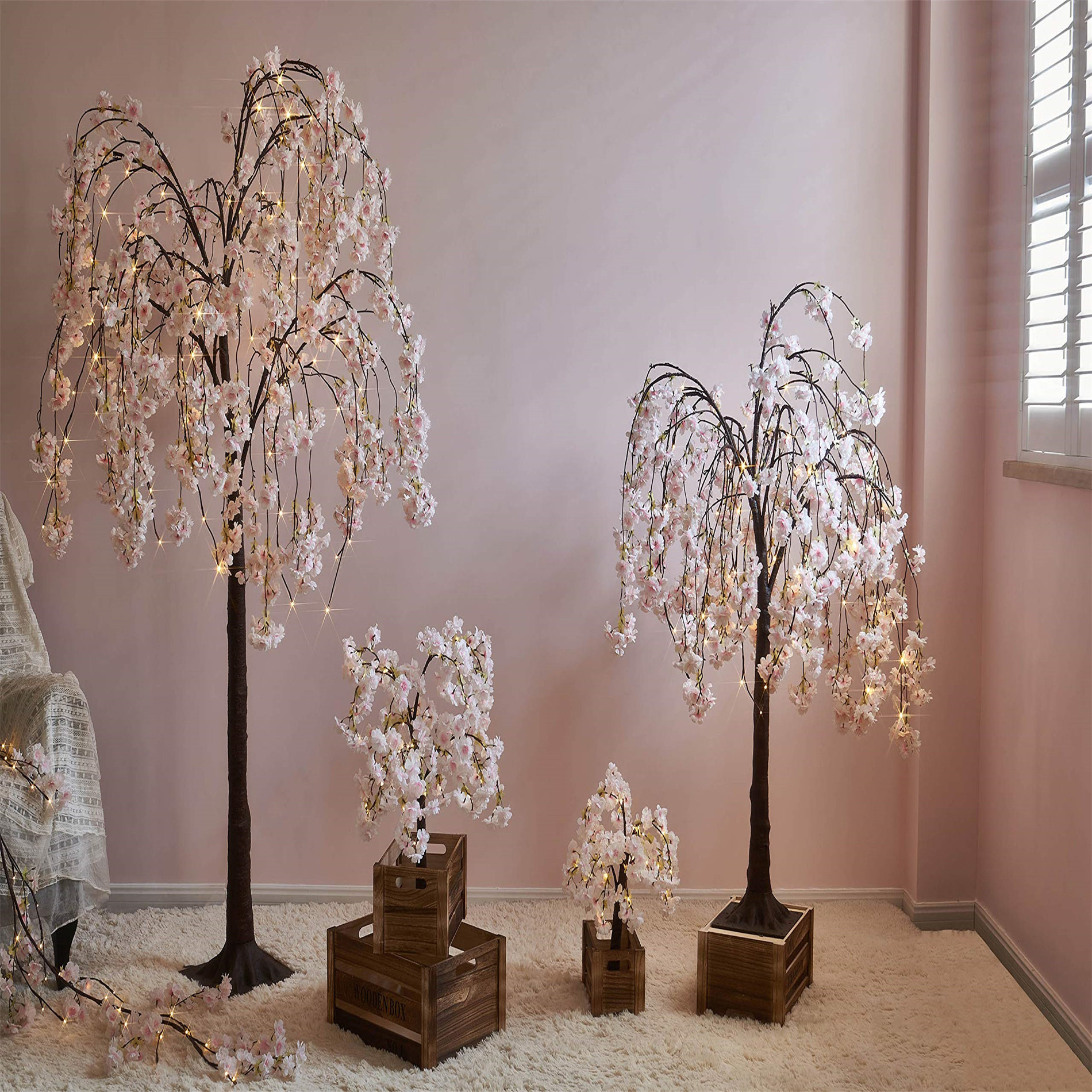 The Holiday Aisle® 48" Artificial Sakura Tree | Wayfair