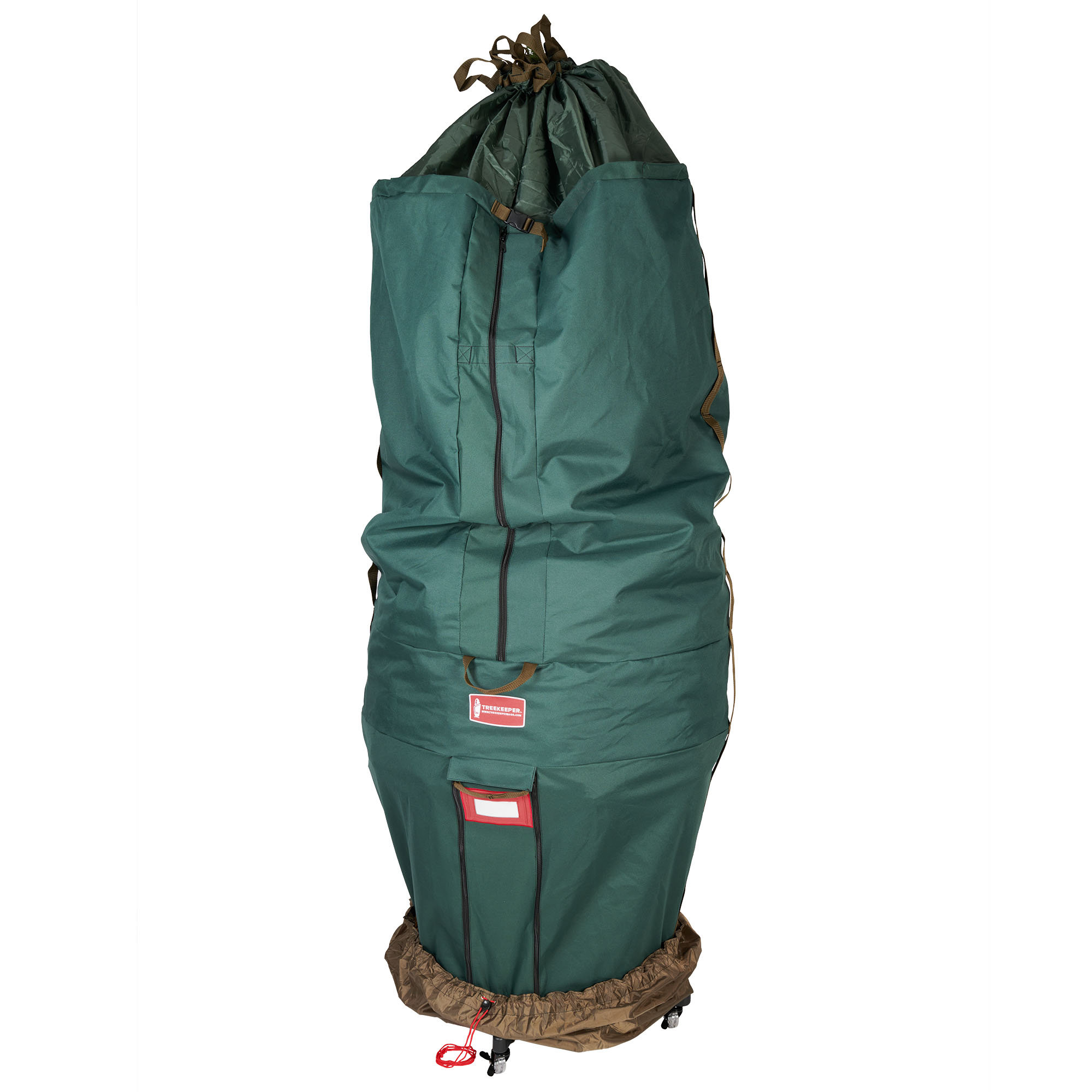 TreeKeeper Large Girth Upright Christmas Tree Storage Bag with Wheels ...