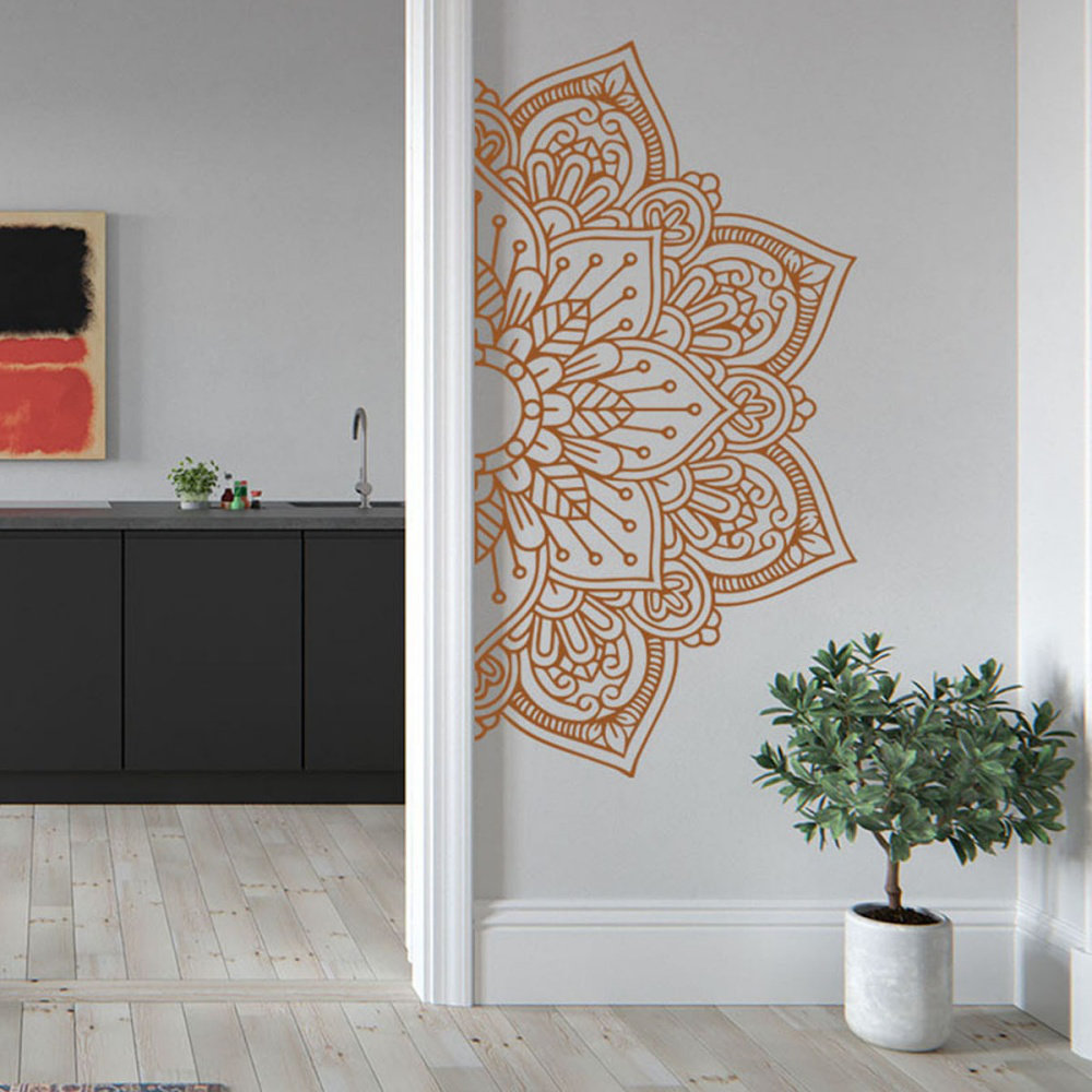 Dakota Fields Mandala Decorative Wall Decal | Wayfair