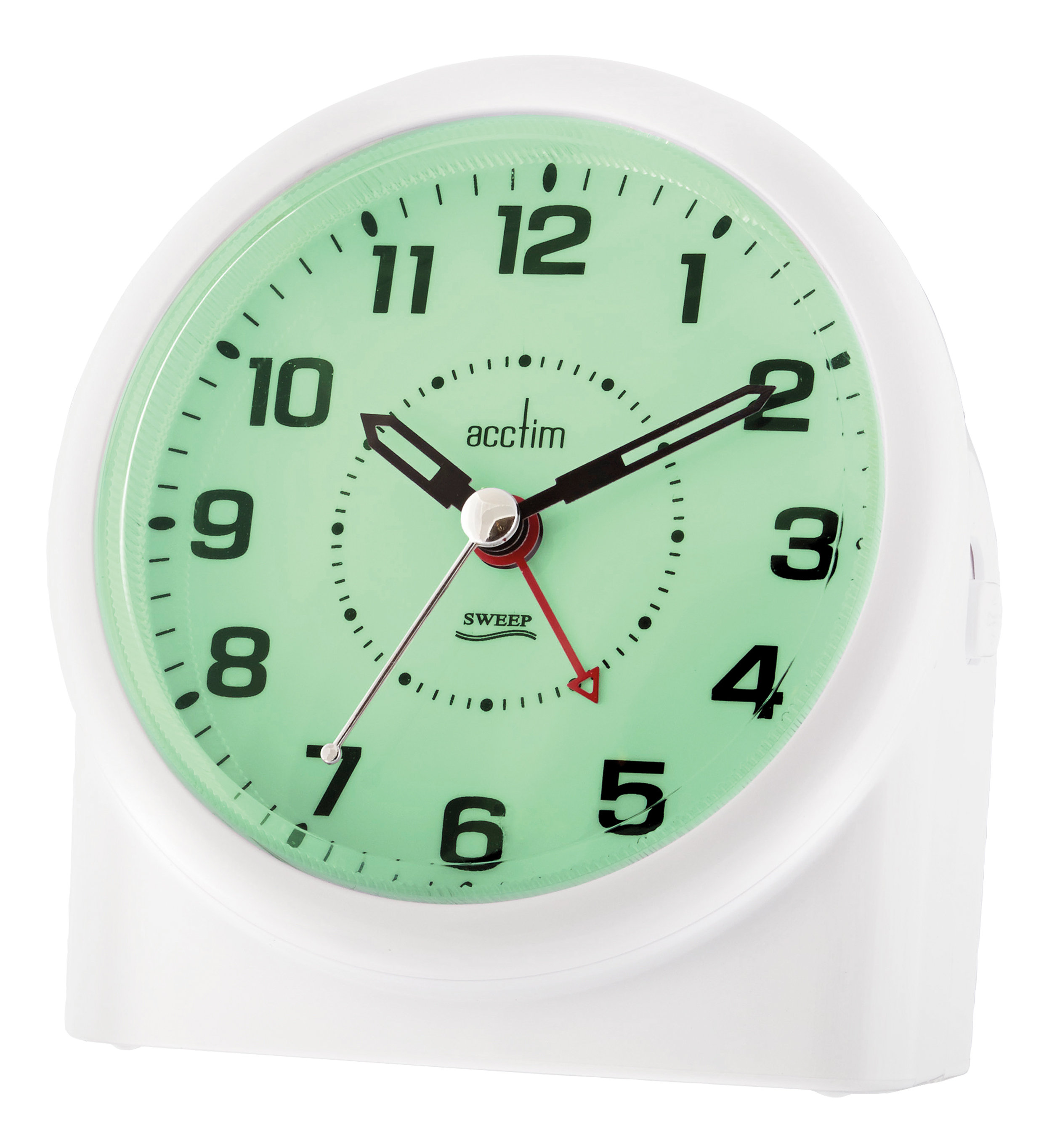 Acctim Central Analogue Alarm Clock Non Ticking Sweep Smartlite ...