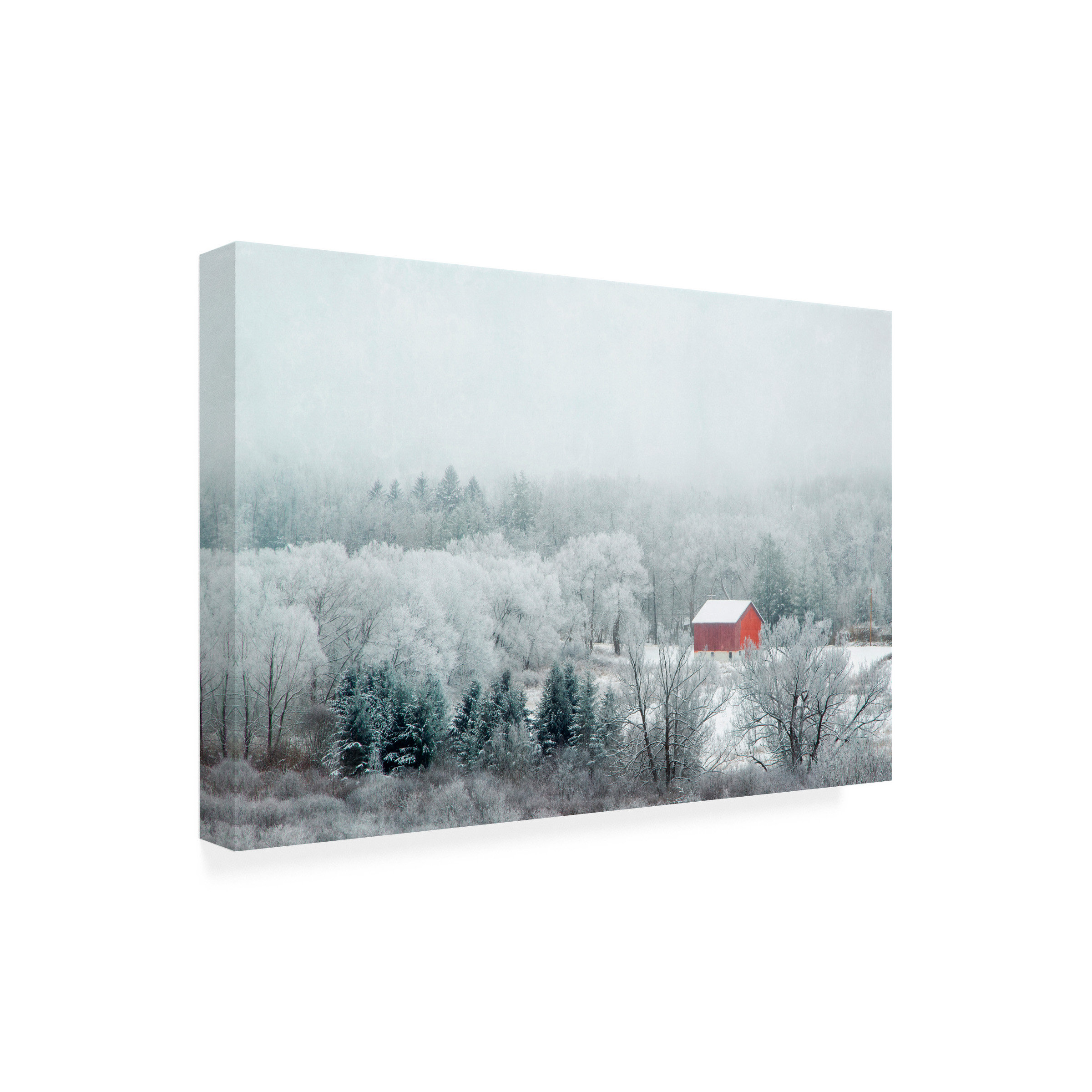 Winston Porter Brooke T Ryan 'Red Barn' Canvas Art - Wayfair Canada