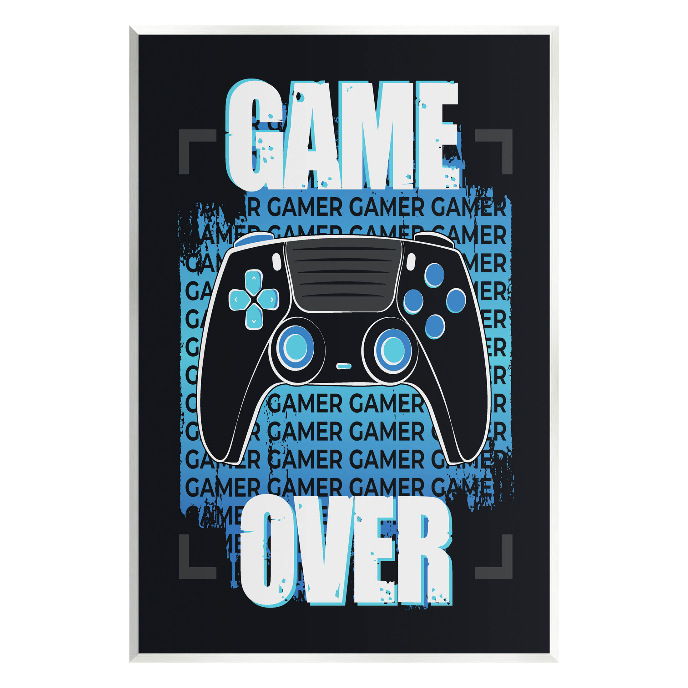 Stupell Industries Game Over Controller Phrase Giclee Art By Angela ...