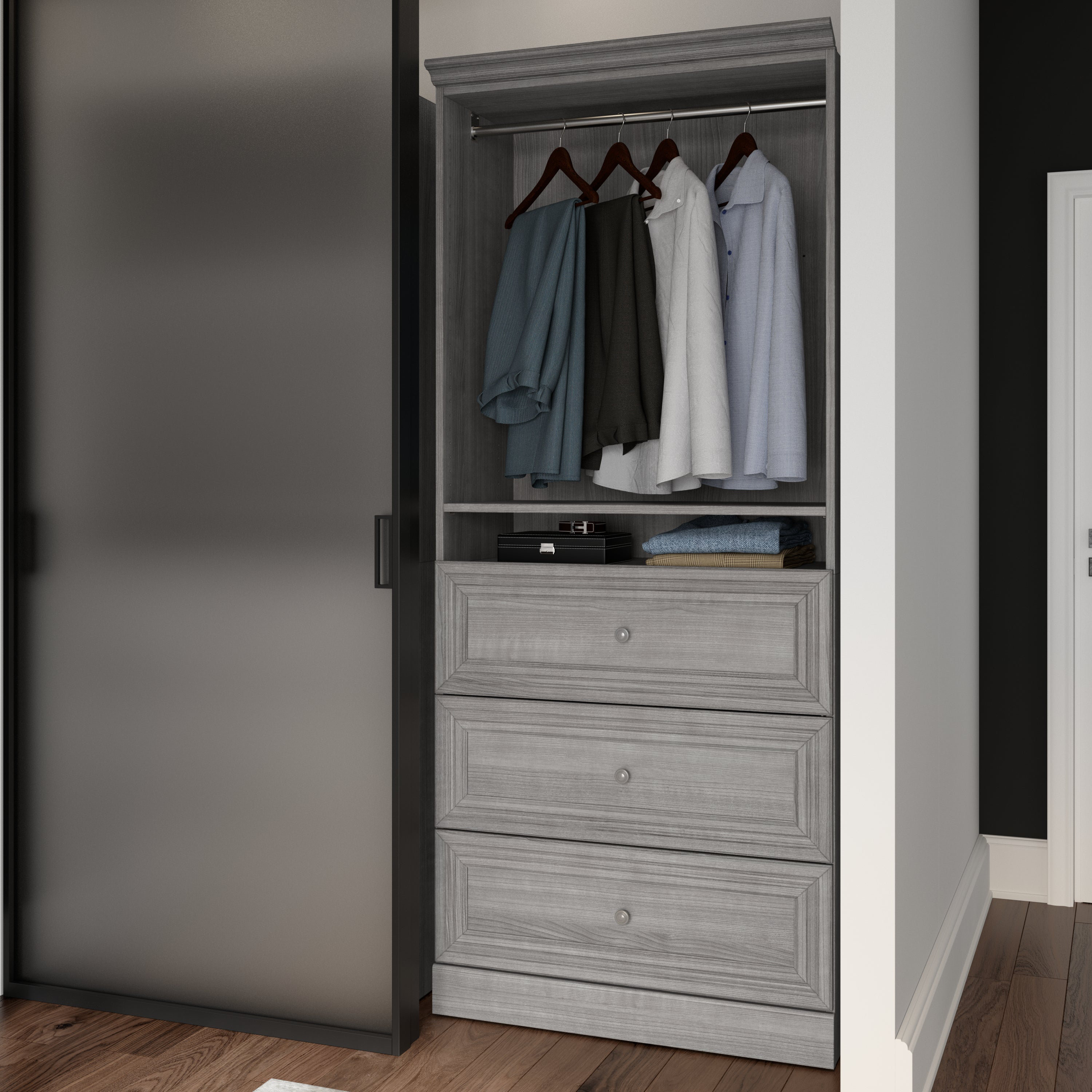 The Twillery Co.® Oneybrook 36" W Closet System with Drawers | Wayfair