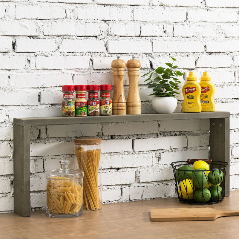 MyGift Wood Over Stove Kitchen Cabinet Organizer Shelf & Reviews | Wayfair