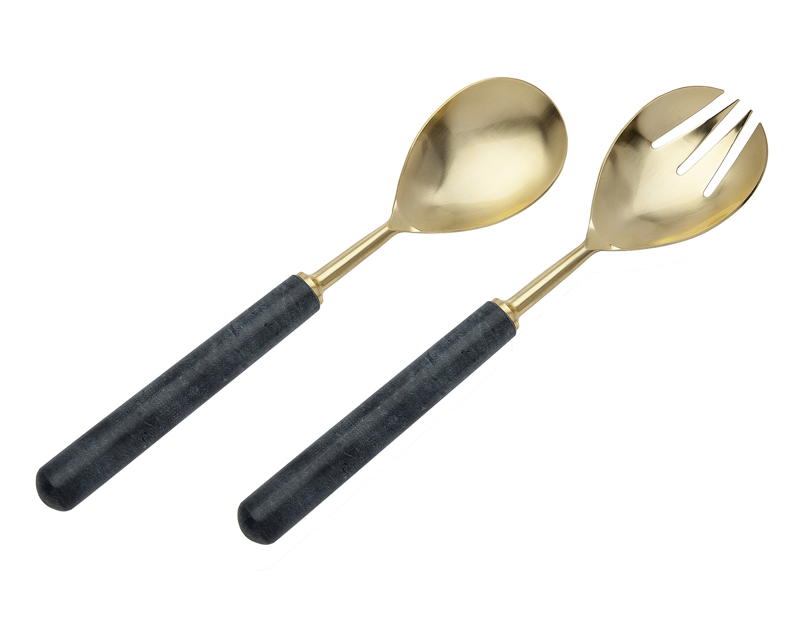 Godinger Silver Art Co Stone Dust 2 Piece Salad Servers Set & Reviews ...