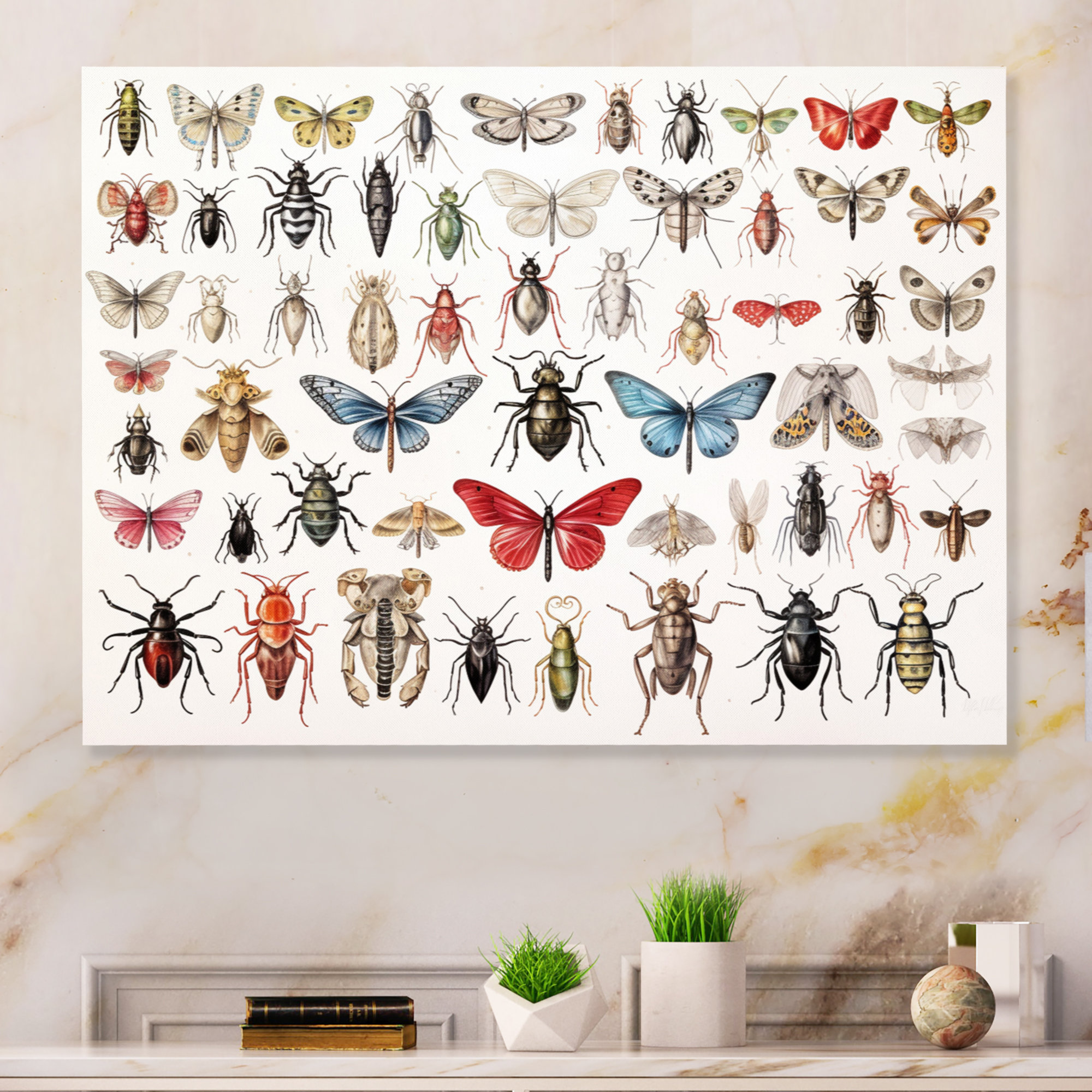 August Grove® Tiny Insect Wonders II - Insects & Bugs Print on Metal ...