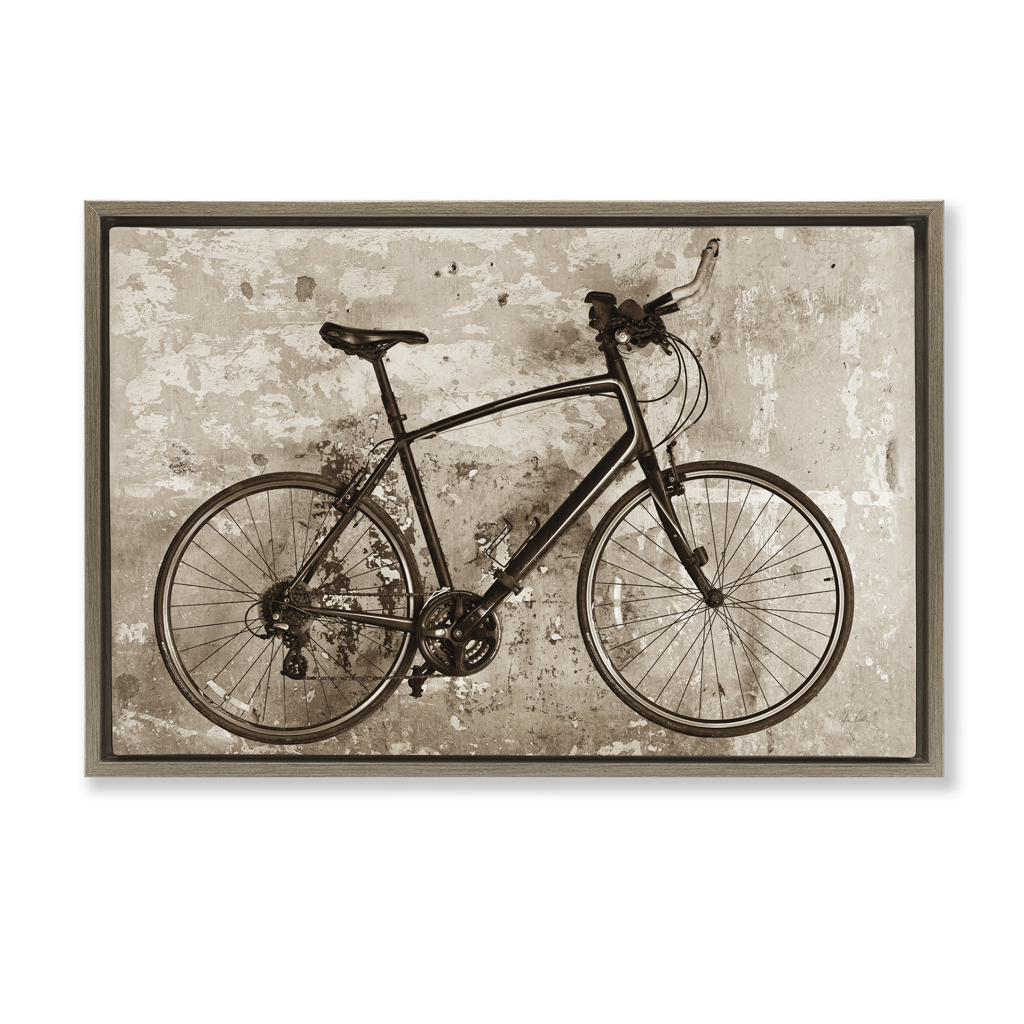 Trent Austin Design® Distressed Vintage Bike Floater Canvas by Deborah ...