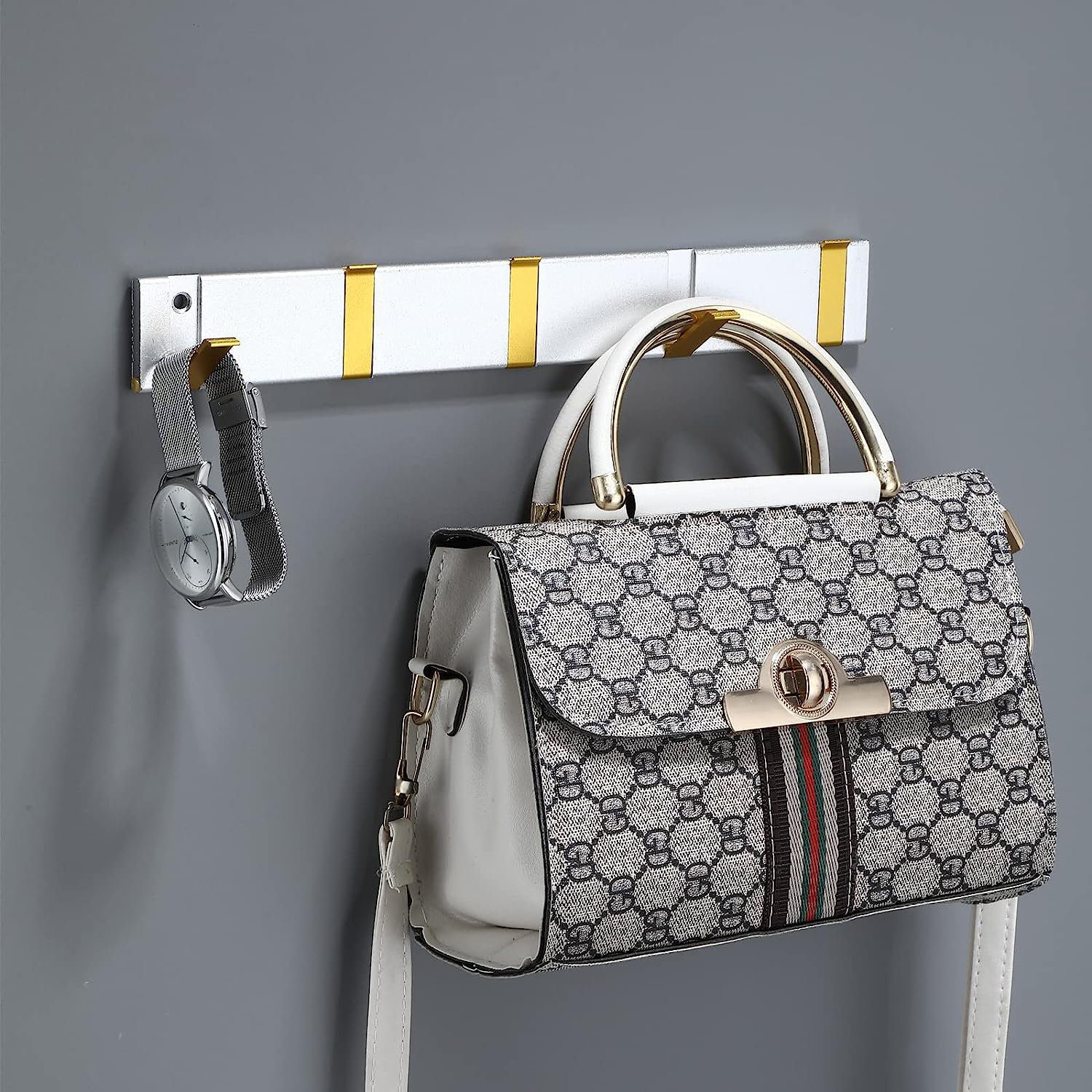 Mercer41 Eilifur Aluminum Wall Hook Hanger-Hanger With Screws And Glue ...