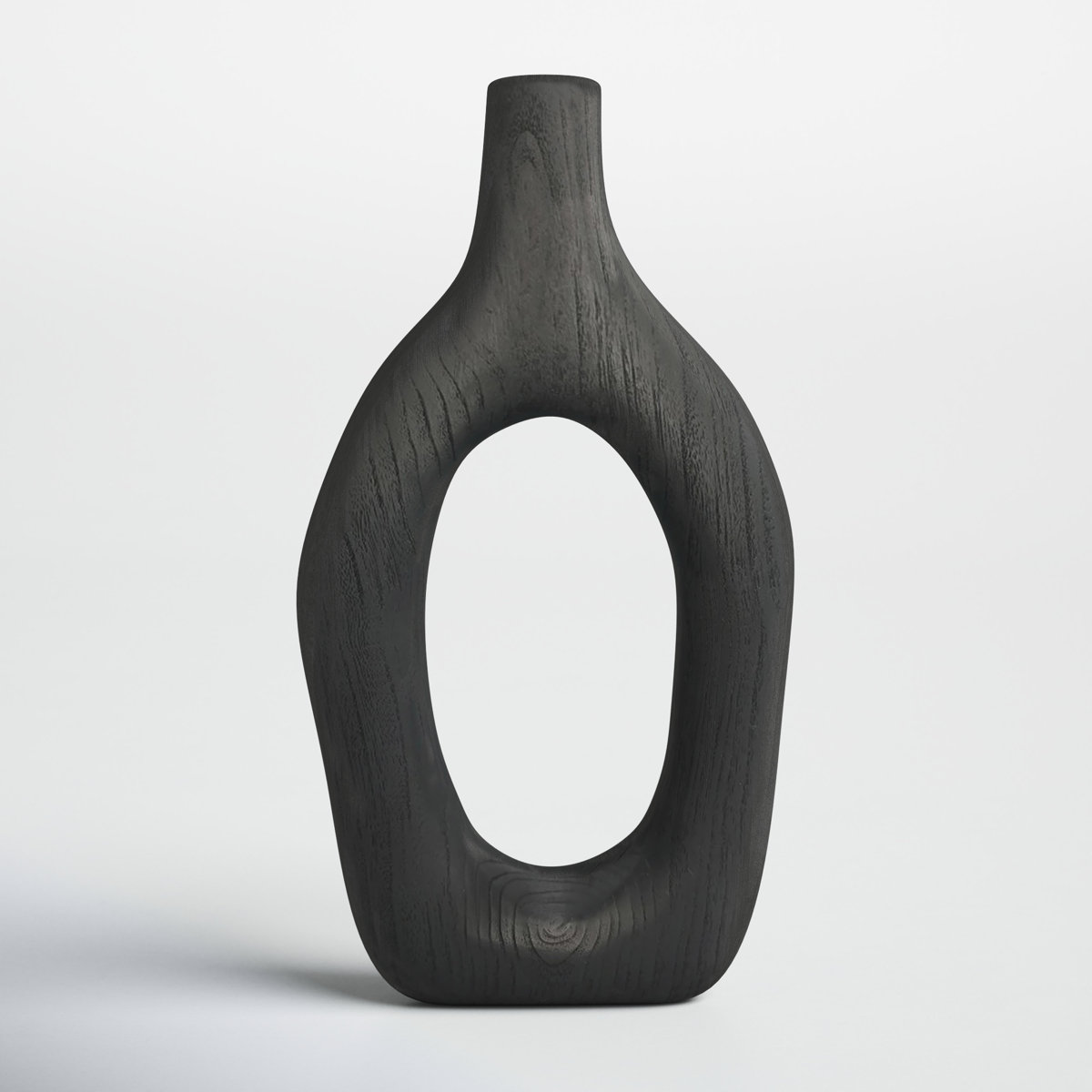 Joss & Main Cut-out Vase, Paulownia Woo, Decorative Rustic Vase for ...