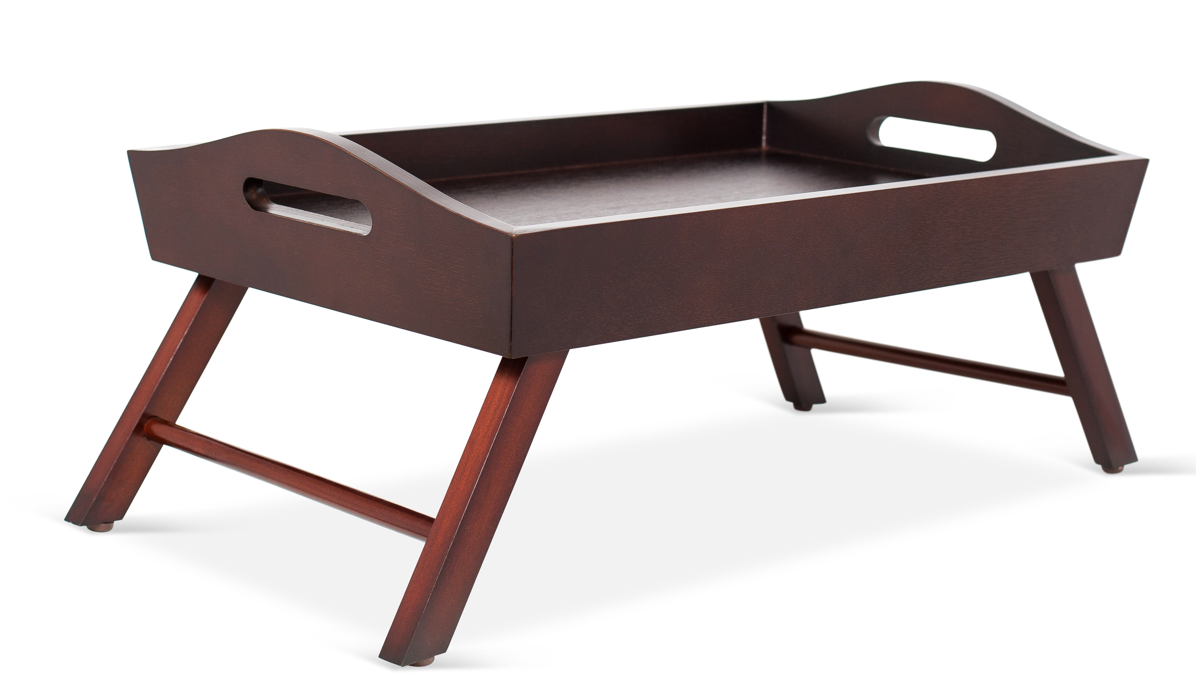 Sofia + Sam Birdrock Home Wood Bed Tray With Folding Legs - Wide ...