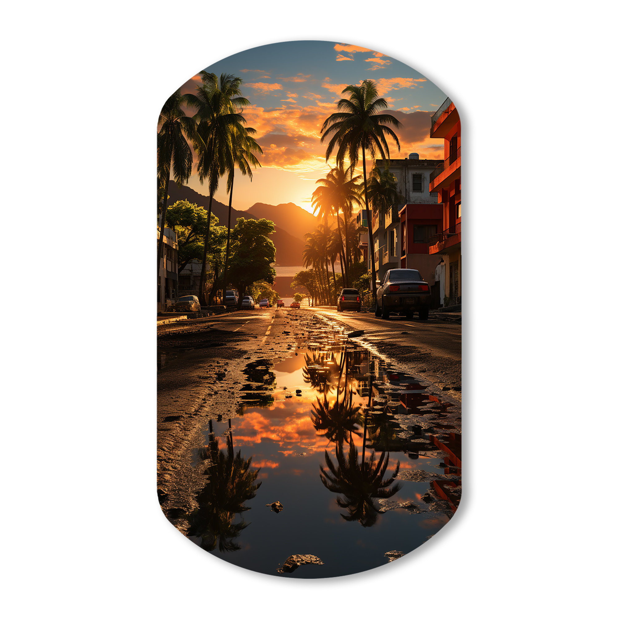 Design Art Puerto Rico Landscape - Puerto Rico Cylinder Shape ...