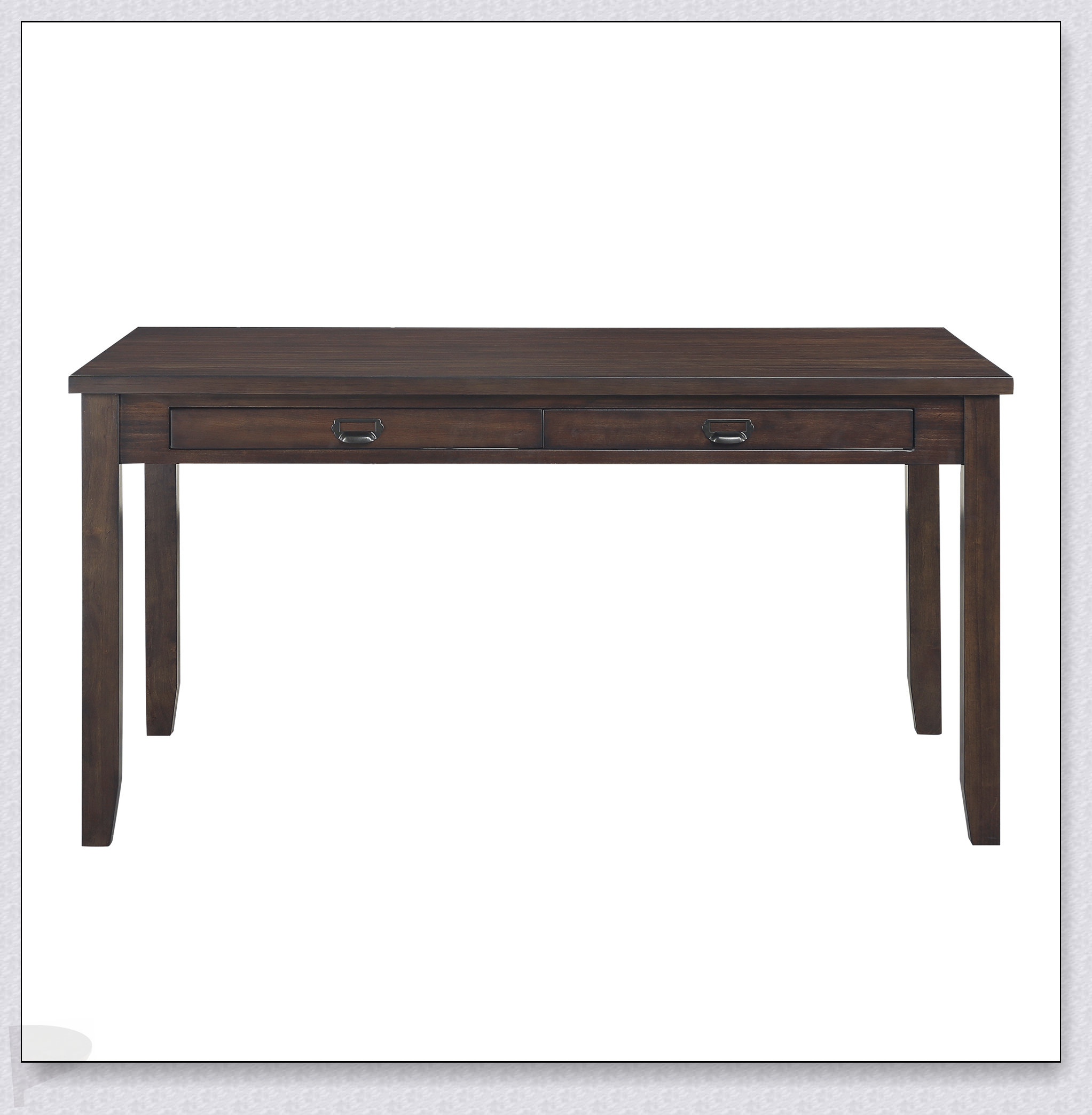 Red Barrel Studio® Dark Cherry Finish Dining Table With 4 Drawers ...