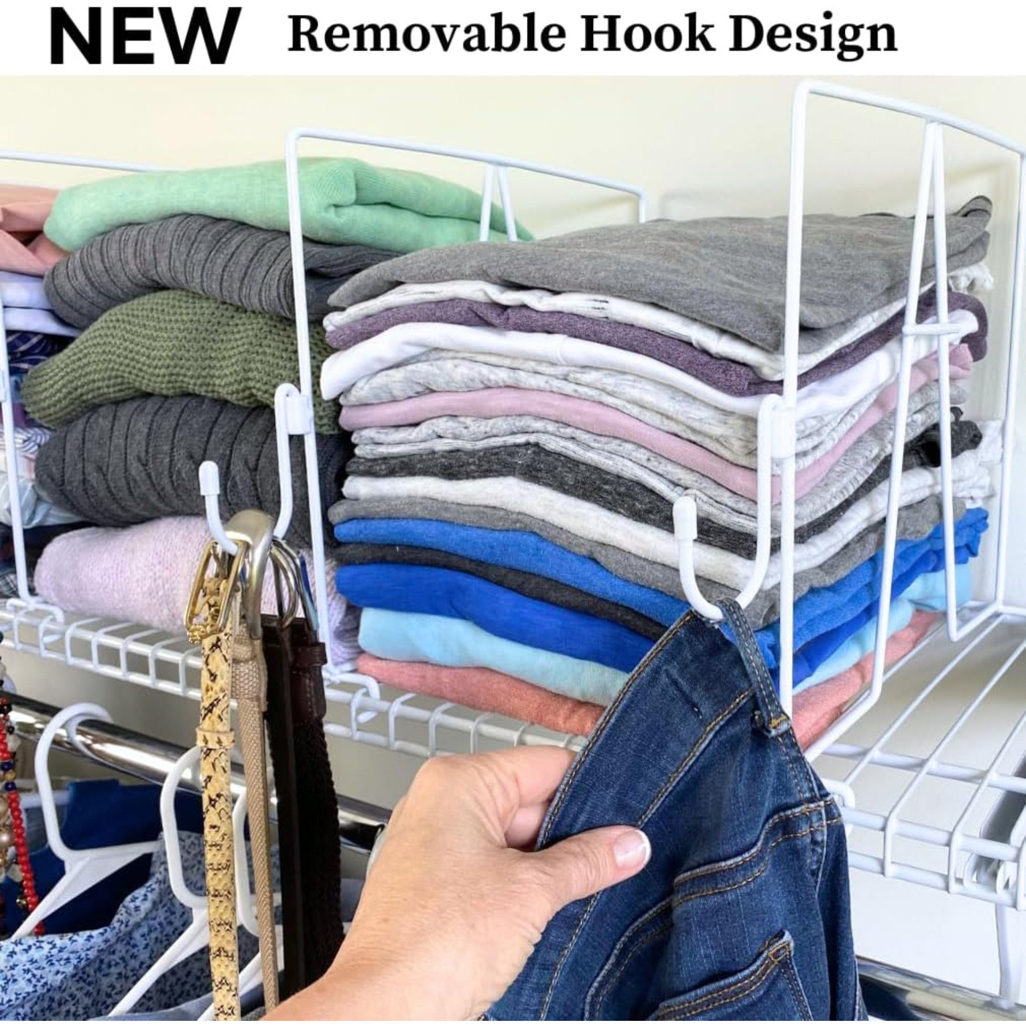 Rebrilliant Wire Shelf Dividers 10 Pack With New Patent Pending ...