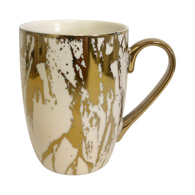 Certified International Set Of 6 Gold Plated Mugs & Reviews | Wayfair