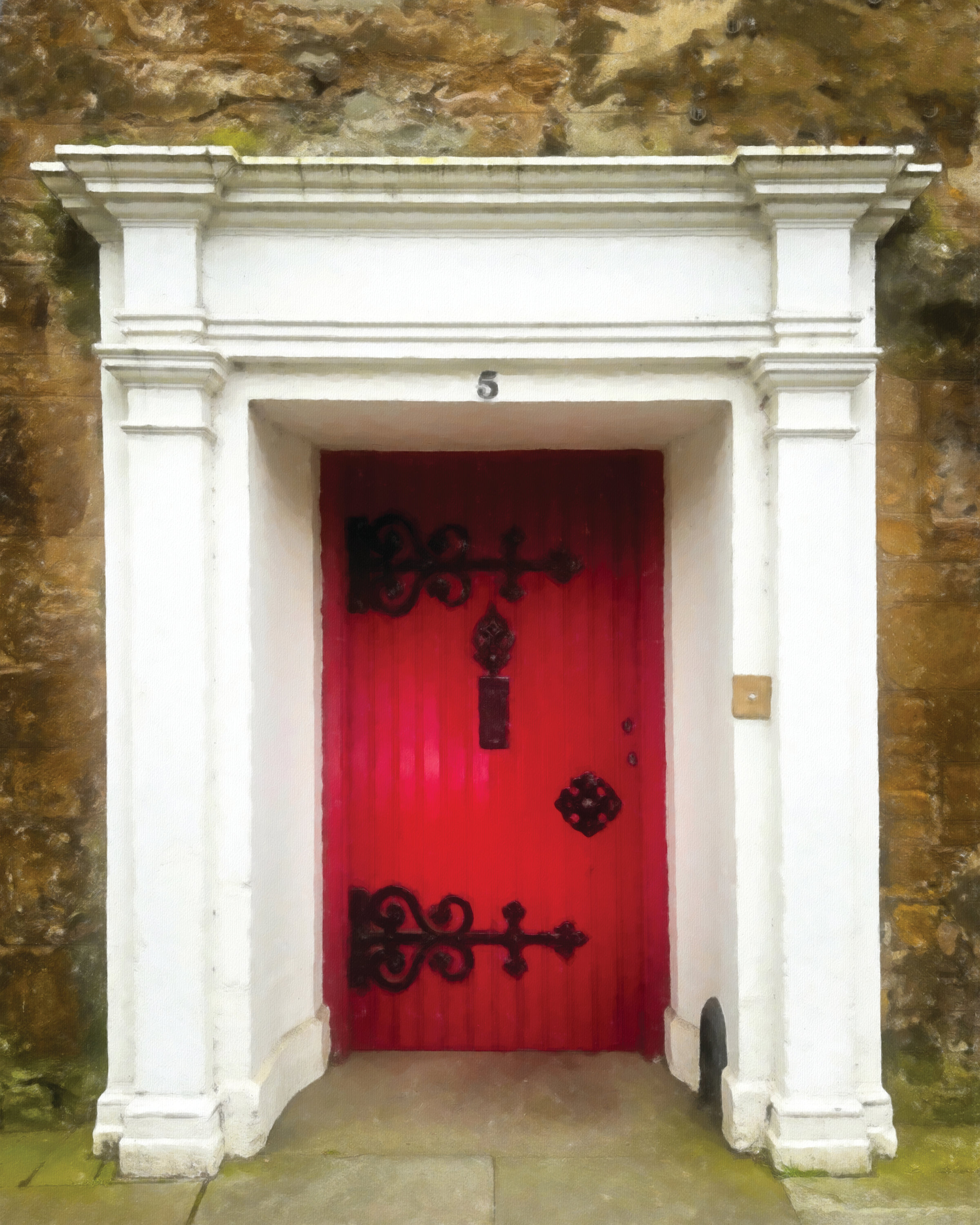 Trinx Red Door in Fife 16x20 - Wayfair Canada