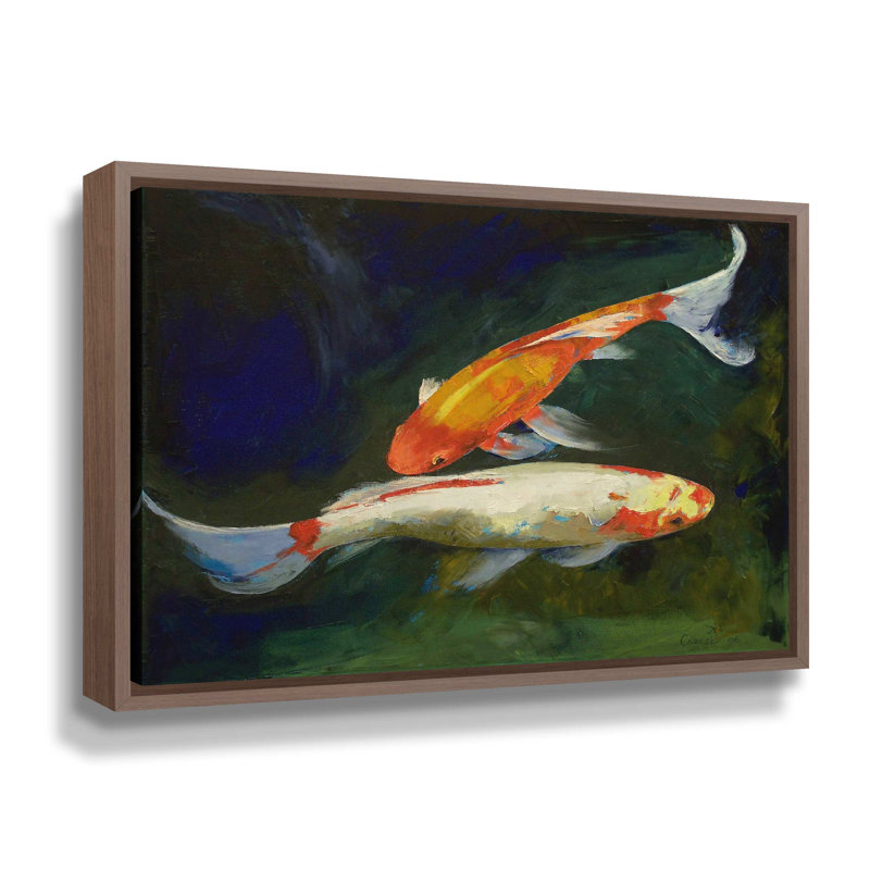 World Menagerie Feng Shui Koi Fish by Michael Creese Painting on Canvas ...