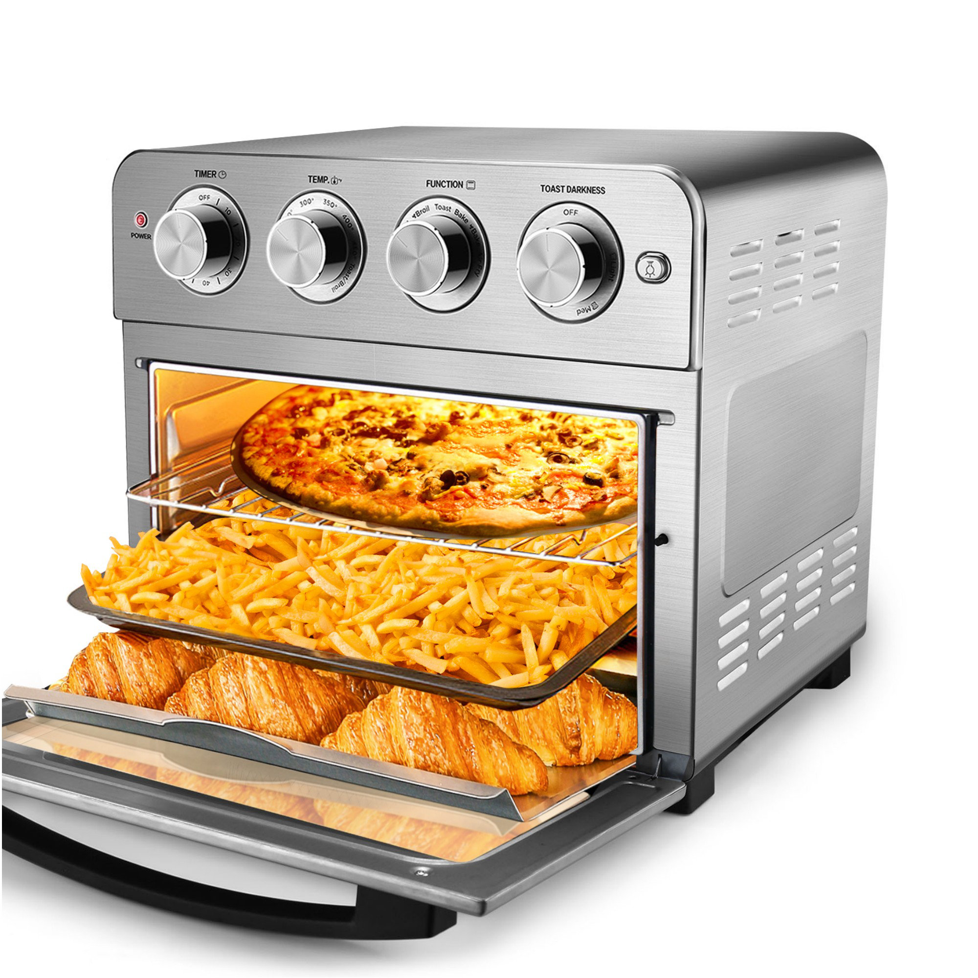 Aula Geek Chef Air Fry Oven, Countertop Toaster Oven, 3-Rack Levels, 16 ...