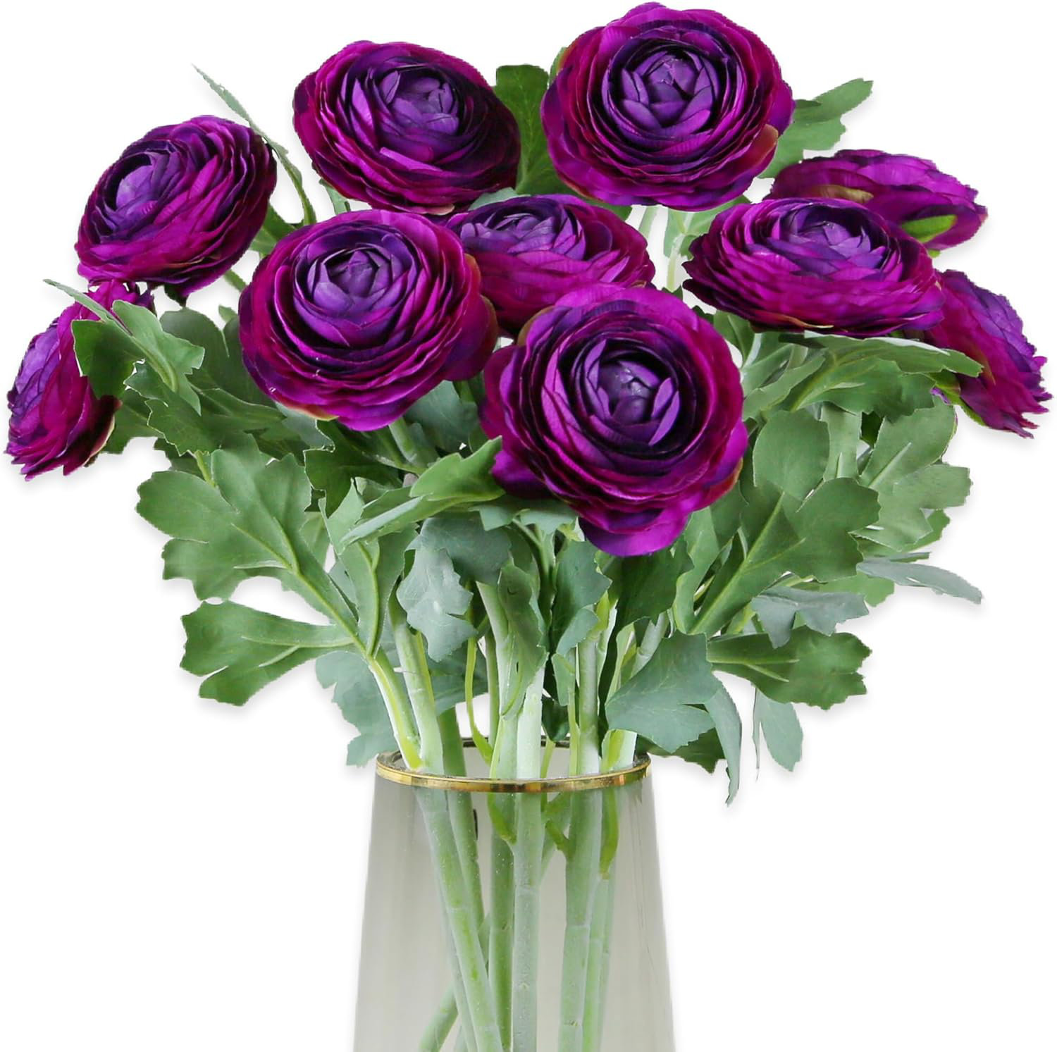 Latitude Run® Artificial Ranunculus Flowers with Real Touch Stem, Silk ...