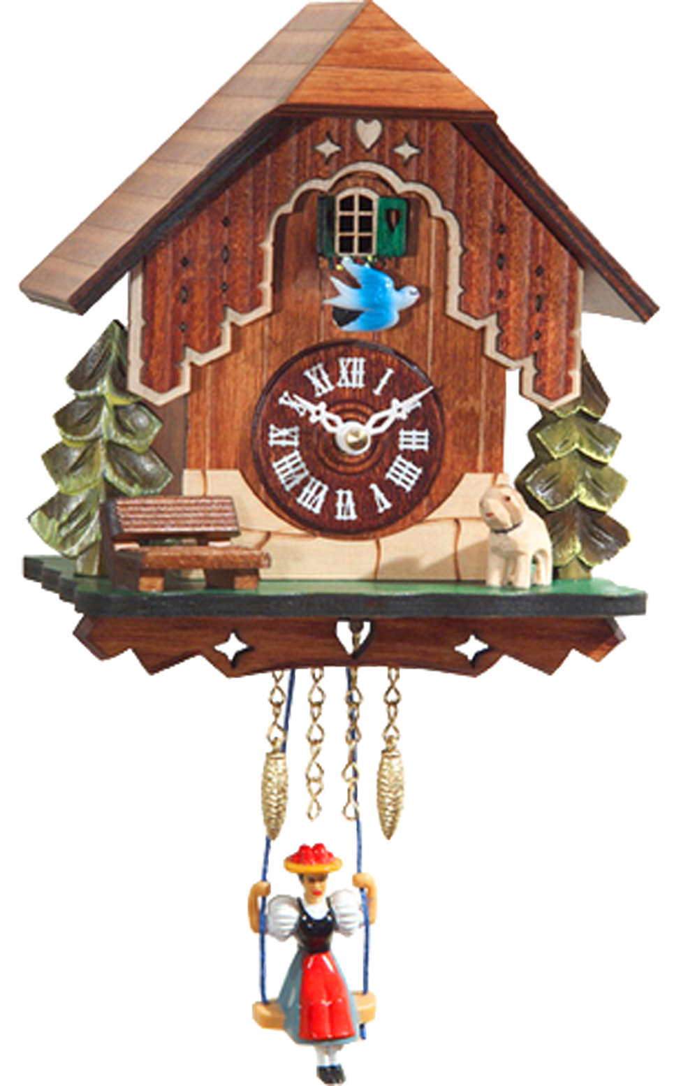 Loon Peak® Battery Operated Rectangular Wall Clock with Music and ...