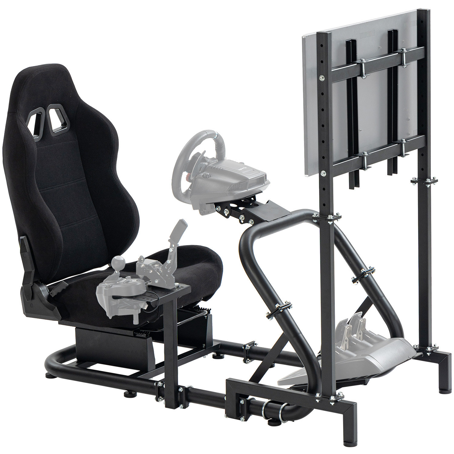 Anman Racing Simulator Cockpit with TV Stand & Seat Logitech G29 G920 ...