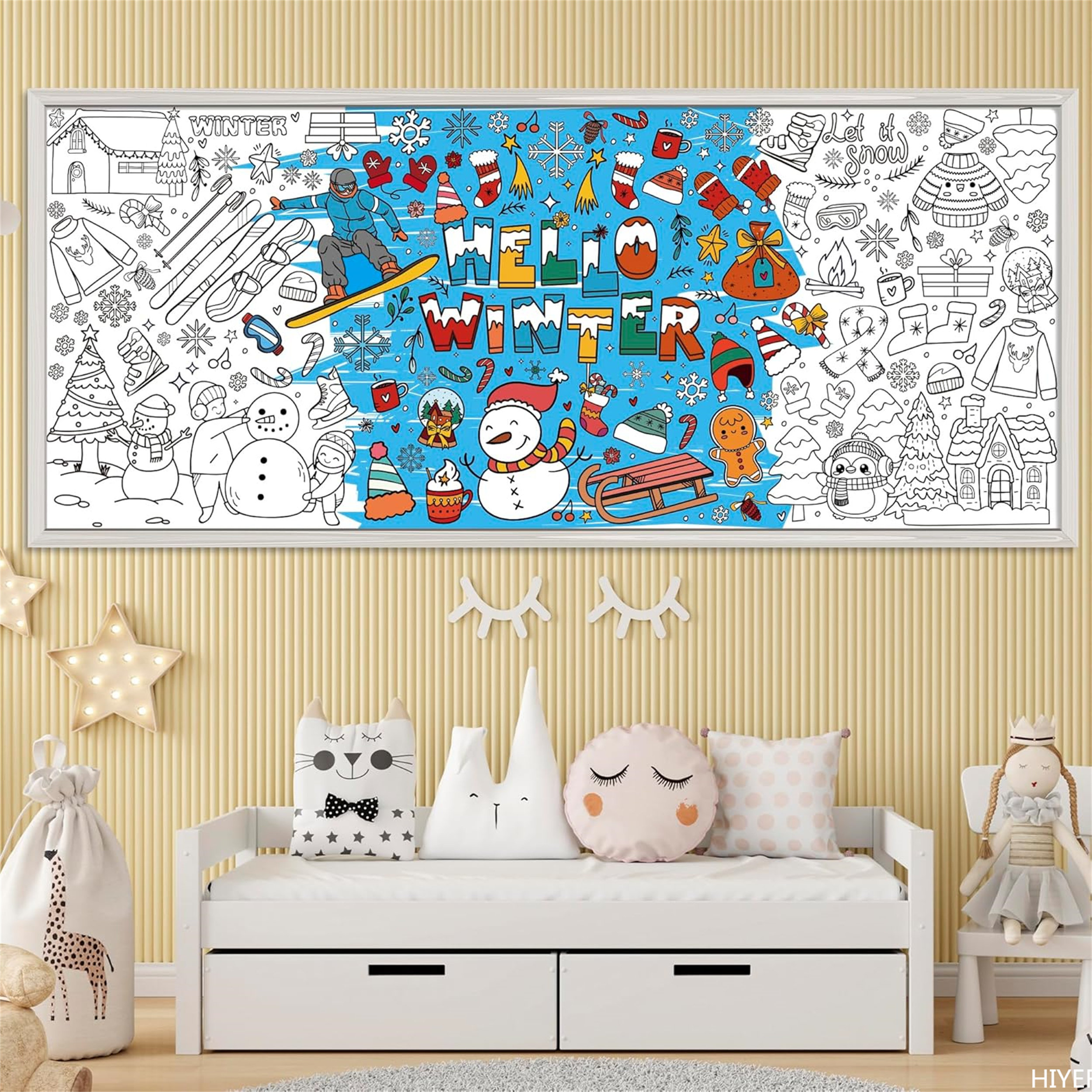 JAJALUYA Winter Giant Colouring Poster/Tablecloth - Wayfair Canada