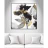 Casa Fine Arts Black Petals Gold Leaves II Print by Asia Jensen | Wayfair