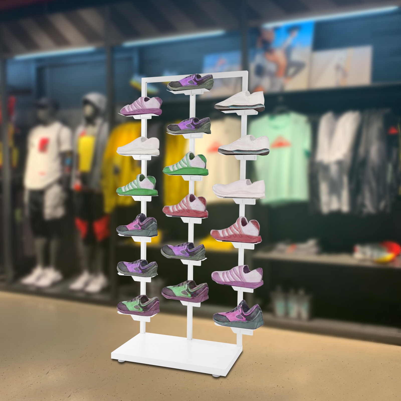 Latitude Run® 9 Pair Free Standing Shoe Rack Display Shelf | Wayfair