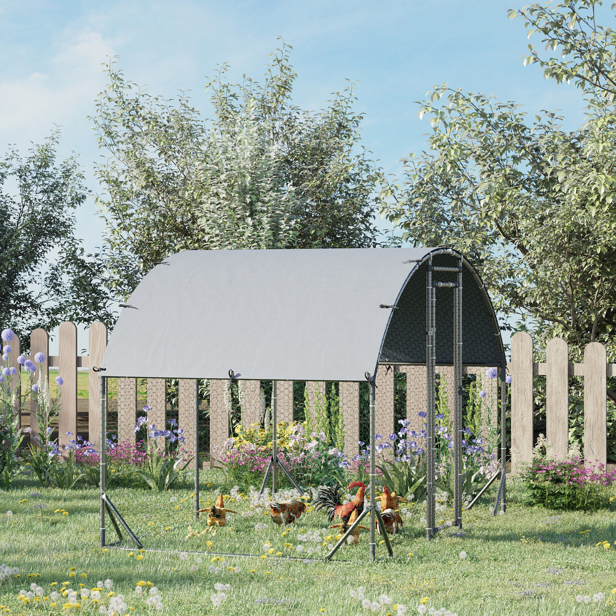 PawHut Chicken Run with Wire Mesh for up to 6 Chickens | Wayfair.co.uk