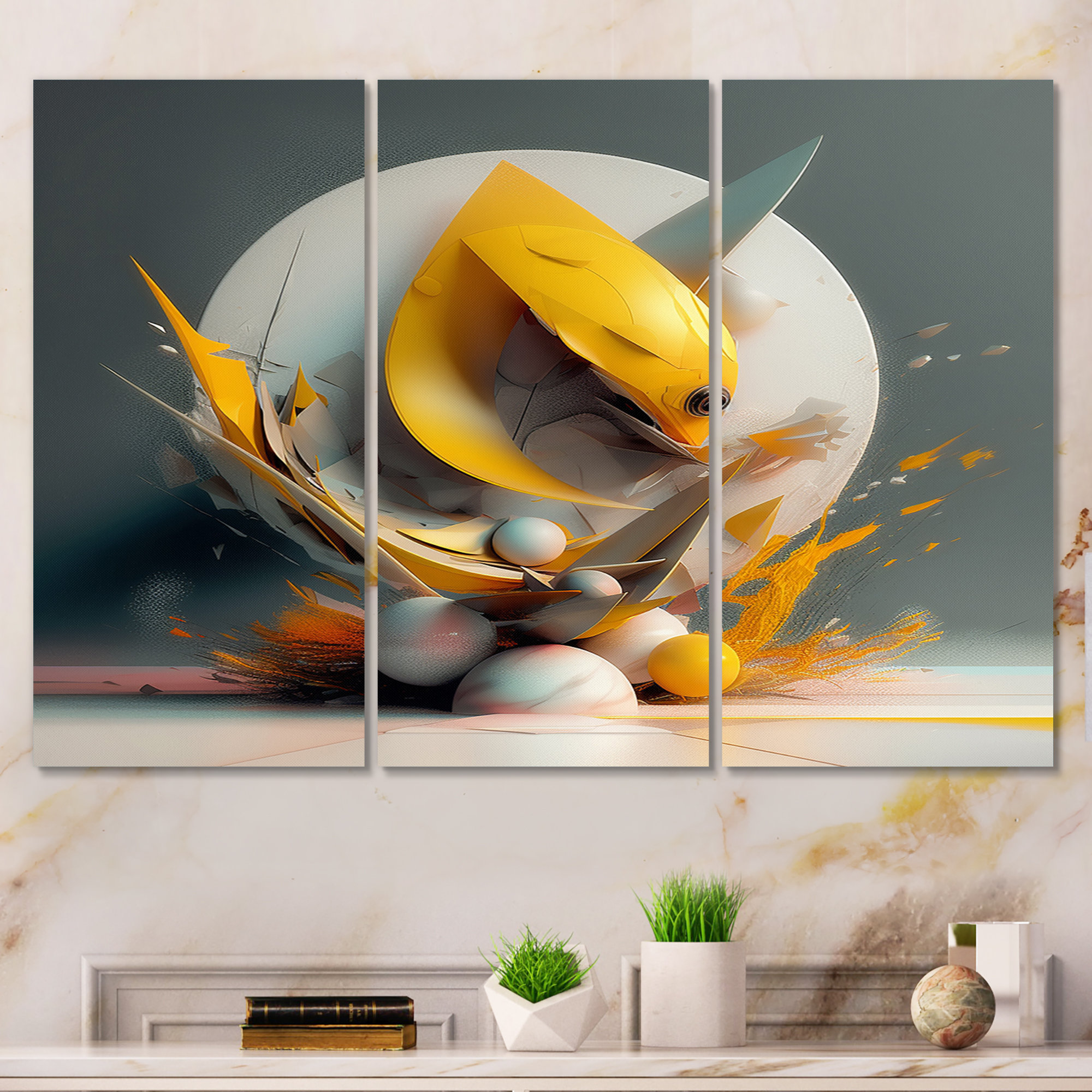 Design Art Visionary Divine Dance 3D Wave Sphere IV - Abstract Fractal ...