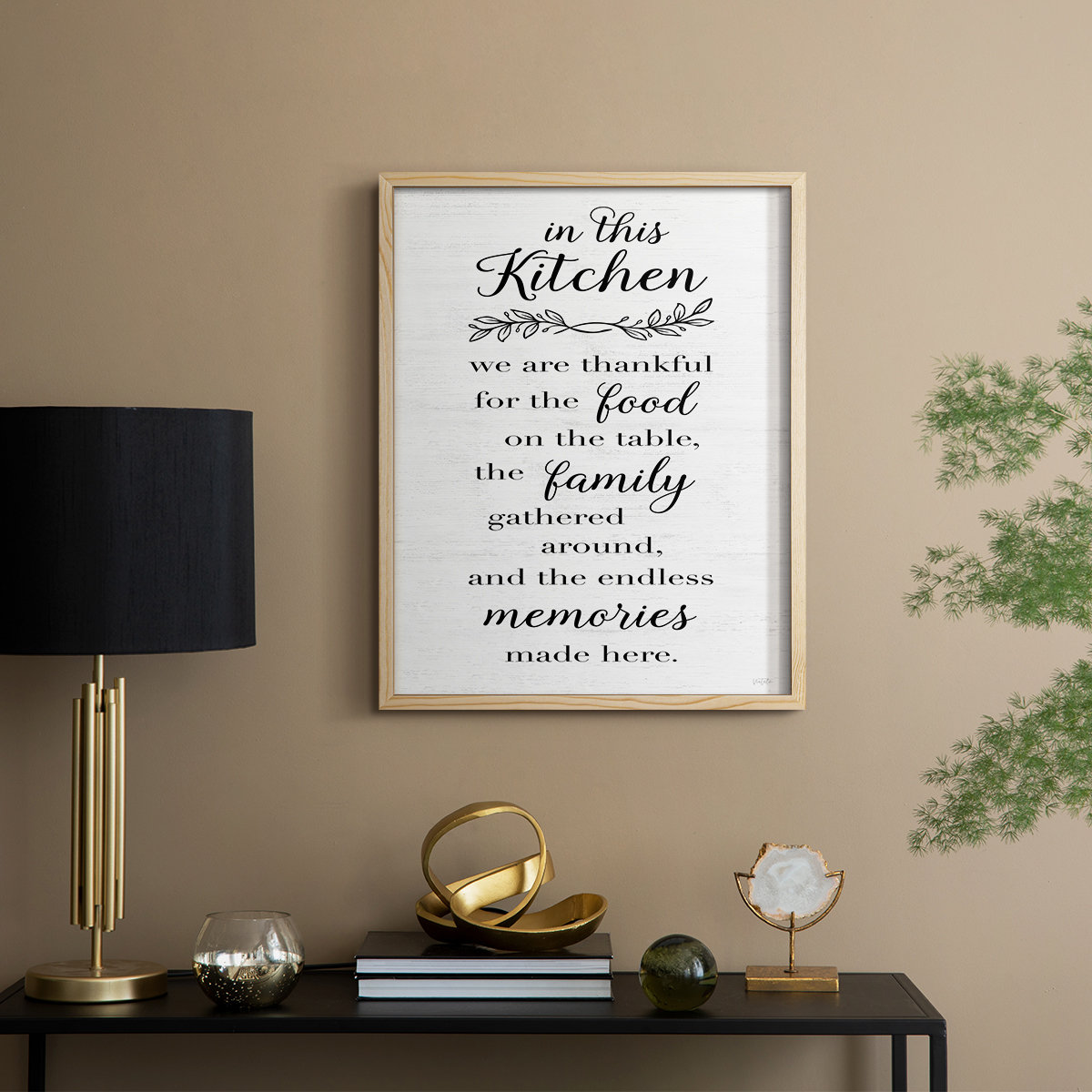 Trinx In This Kitchen Framed Print - Solid Wood | Wayfair