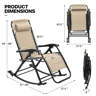 Arlmont & Co. Ocella Foldable Zero Gravity Lounge Chairs, Outdoor ...