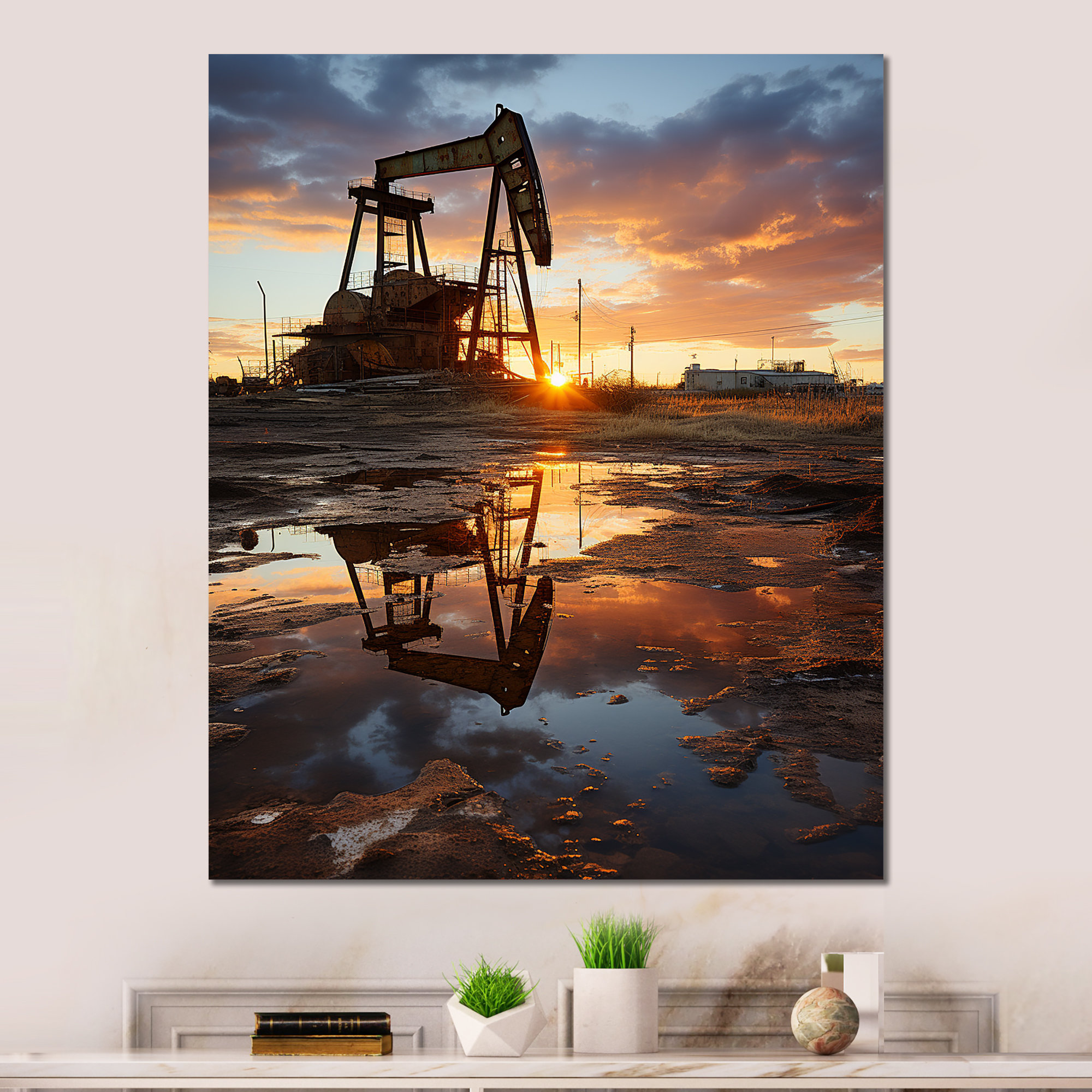 Dovecove Sunset On Drilling Rig Horizon I - Oil Rigs / Fields Metal ...