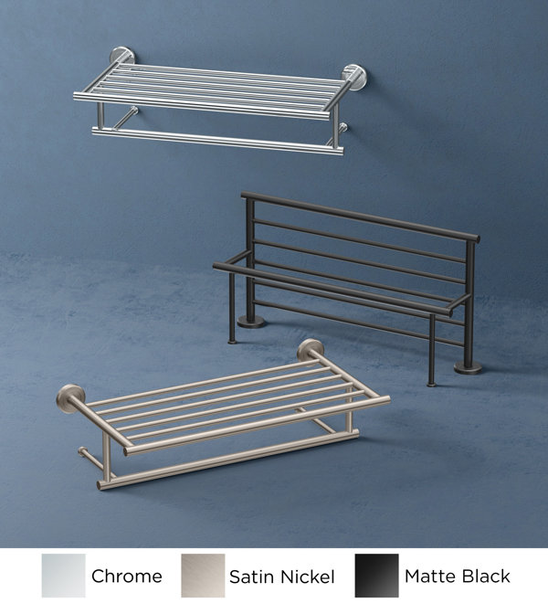 Gatco Latitude II Wall Mounted Towel Rack | Hotel Style Stainless Steel ...