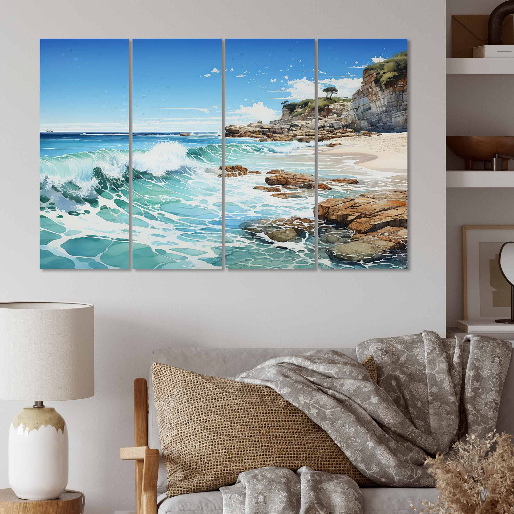 Dovecove Cable Beach Broome I - Landscapes Metal Wall Art Prints Set ...