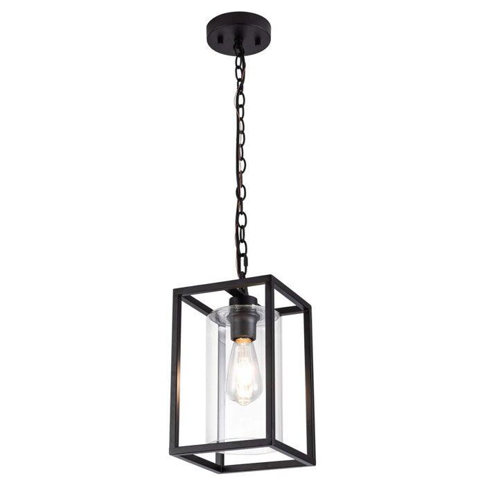 17 Stories Industrial Retro Pendant Lighting Iron With Modern Clear ...